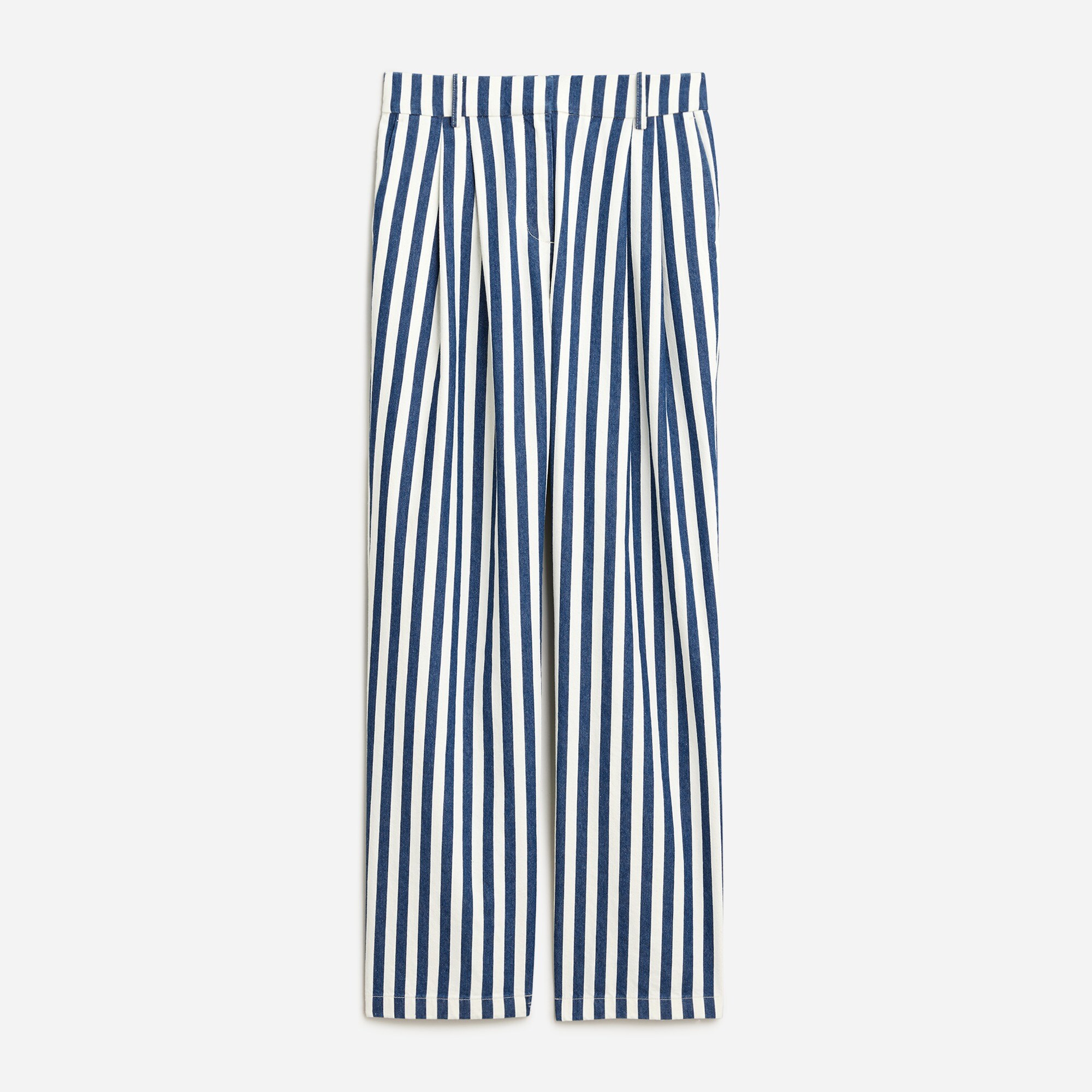 J.Crew: Wide-leg Essential Pant In Sailor Stripe For Women