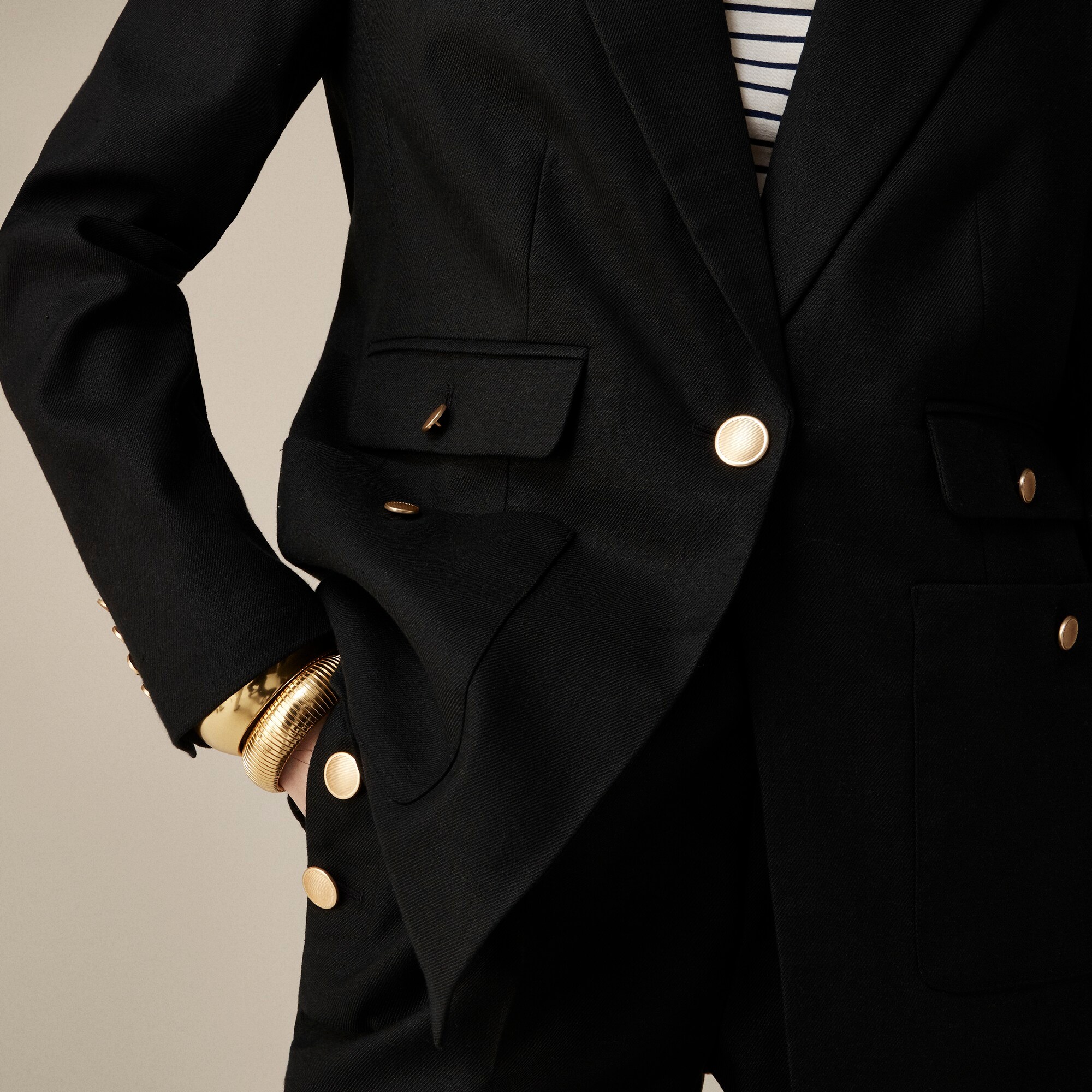 J.Crew: Vivienne Blazer In Stretch Linen Blend For Women