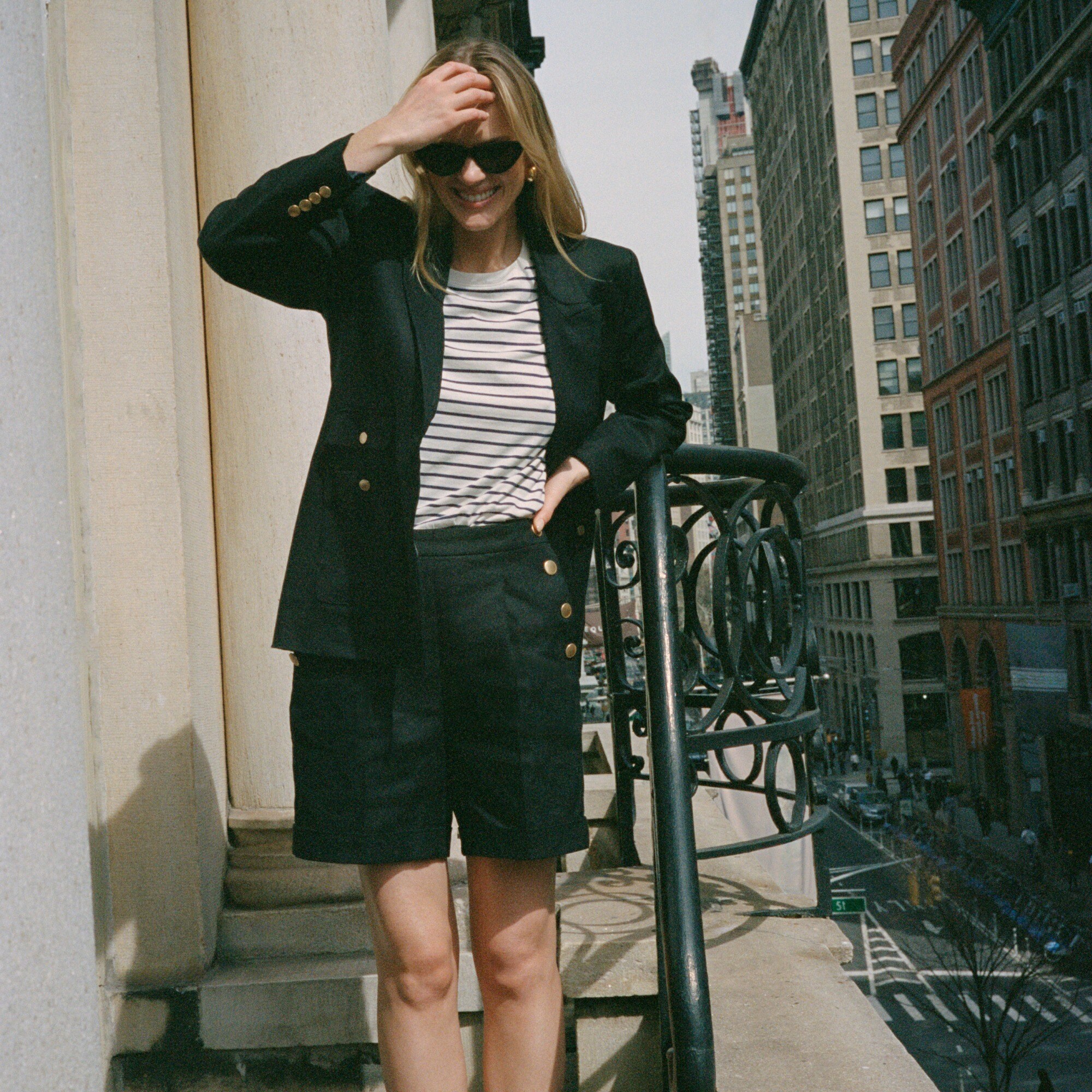 J.Crew: Vivienne Blazer In Stretch Linen Blend For Women