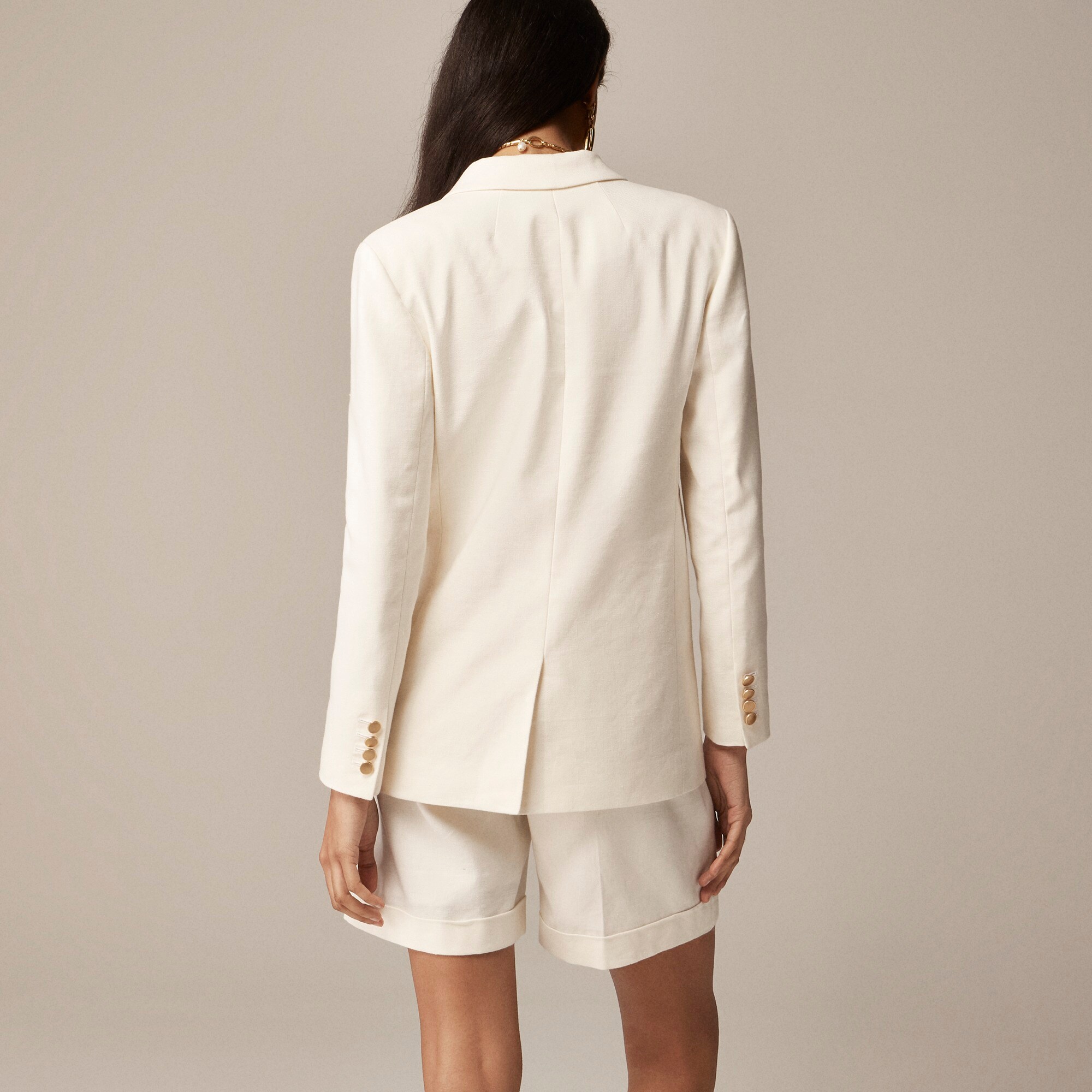 J.Crew: Vivienne Blazer In Stretch Linen Blend For Women