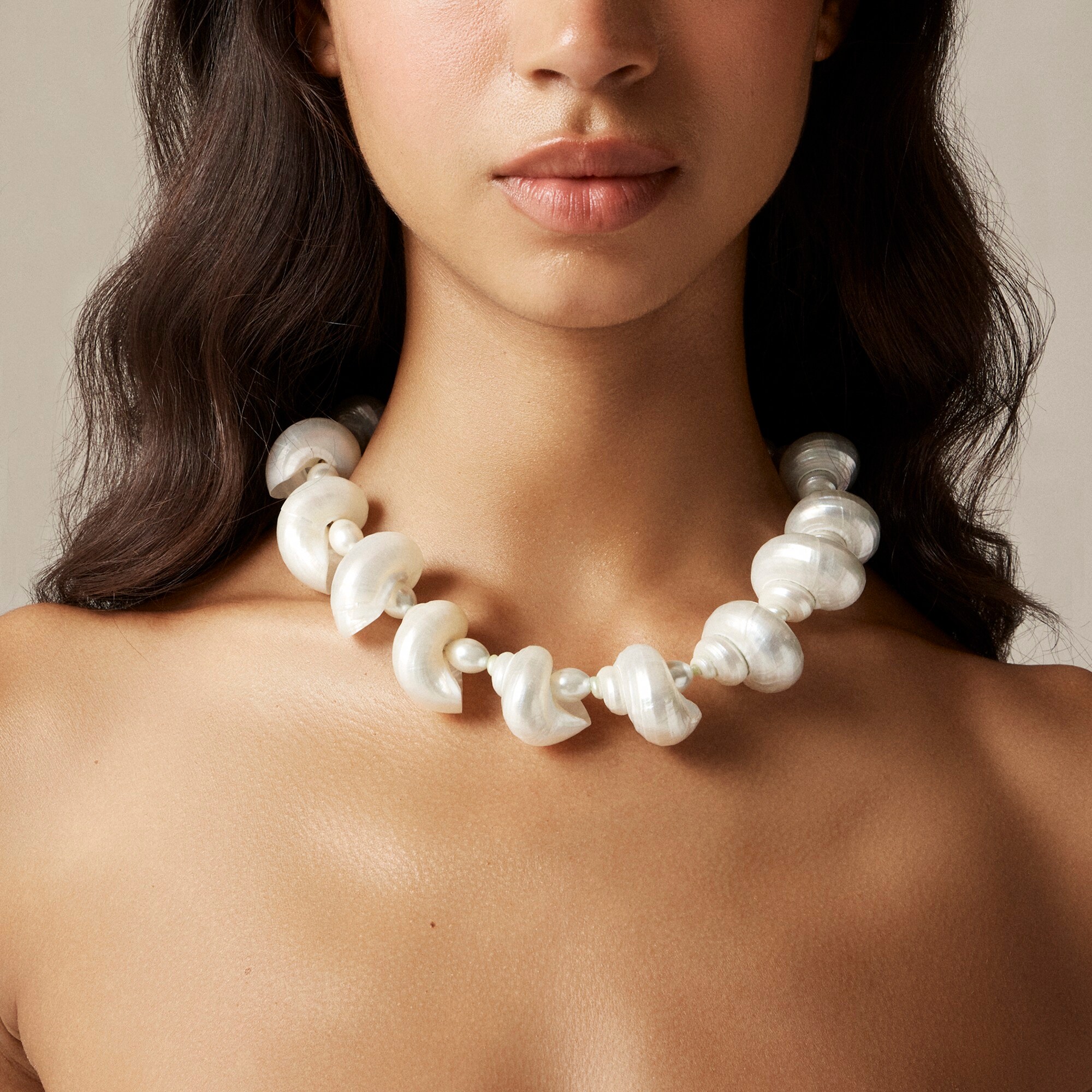 J.Crew: Turbo Shell Necklace For Women