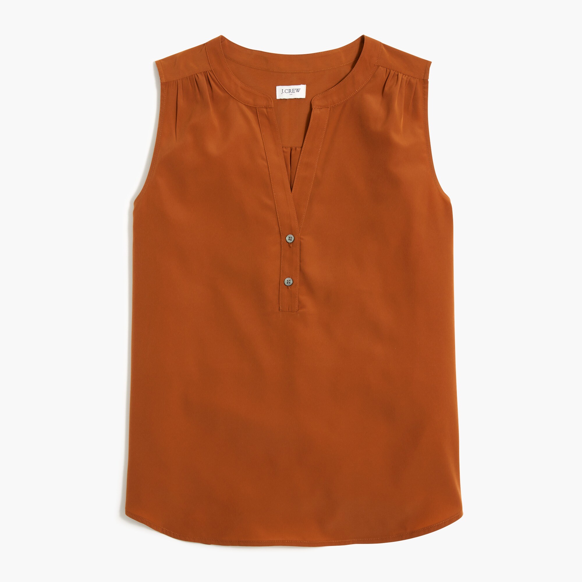 Factory: Sleeveless V-neck Popover Top For Women