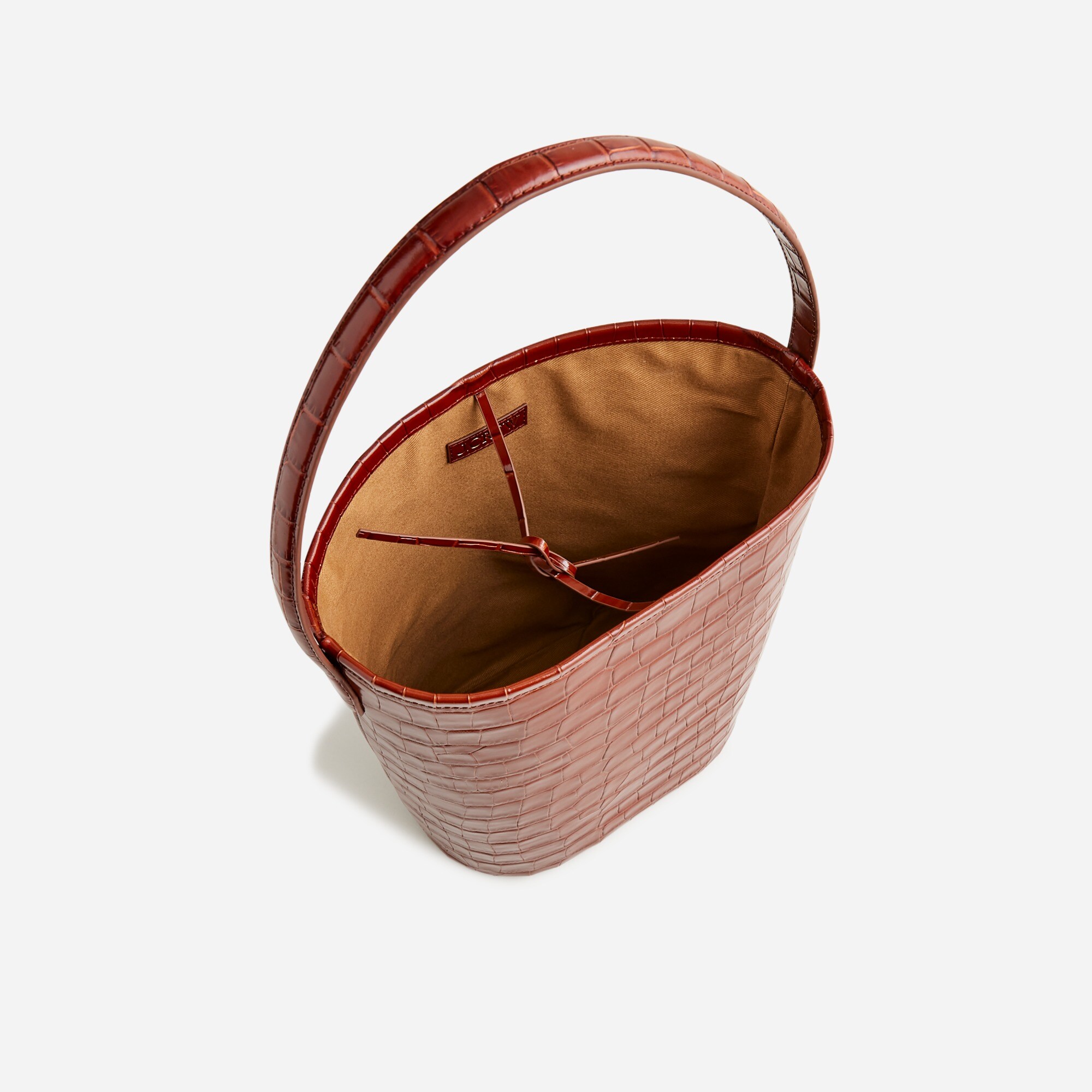 J.Crew: Berkeley Bucket Bag In Italian Croc-embossed Leather For Women