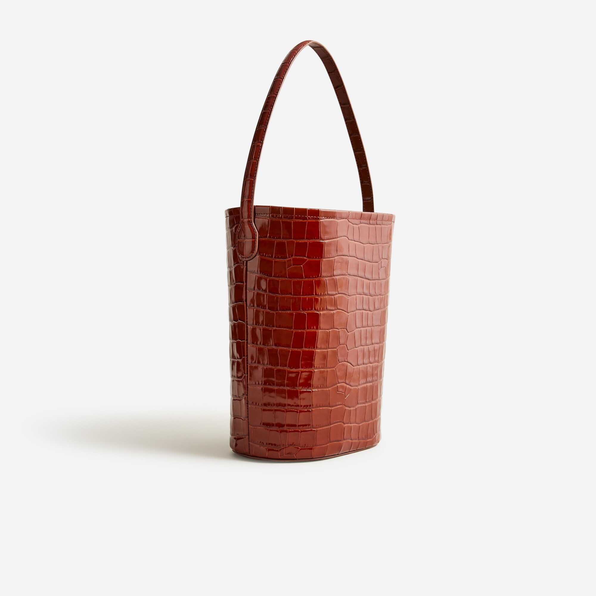J.Crew: Berkeley Bucket Bag In Italian Croc-embossed Leather For Women