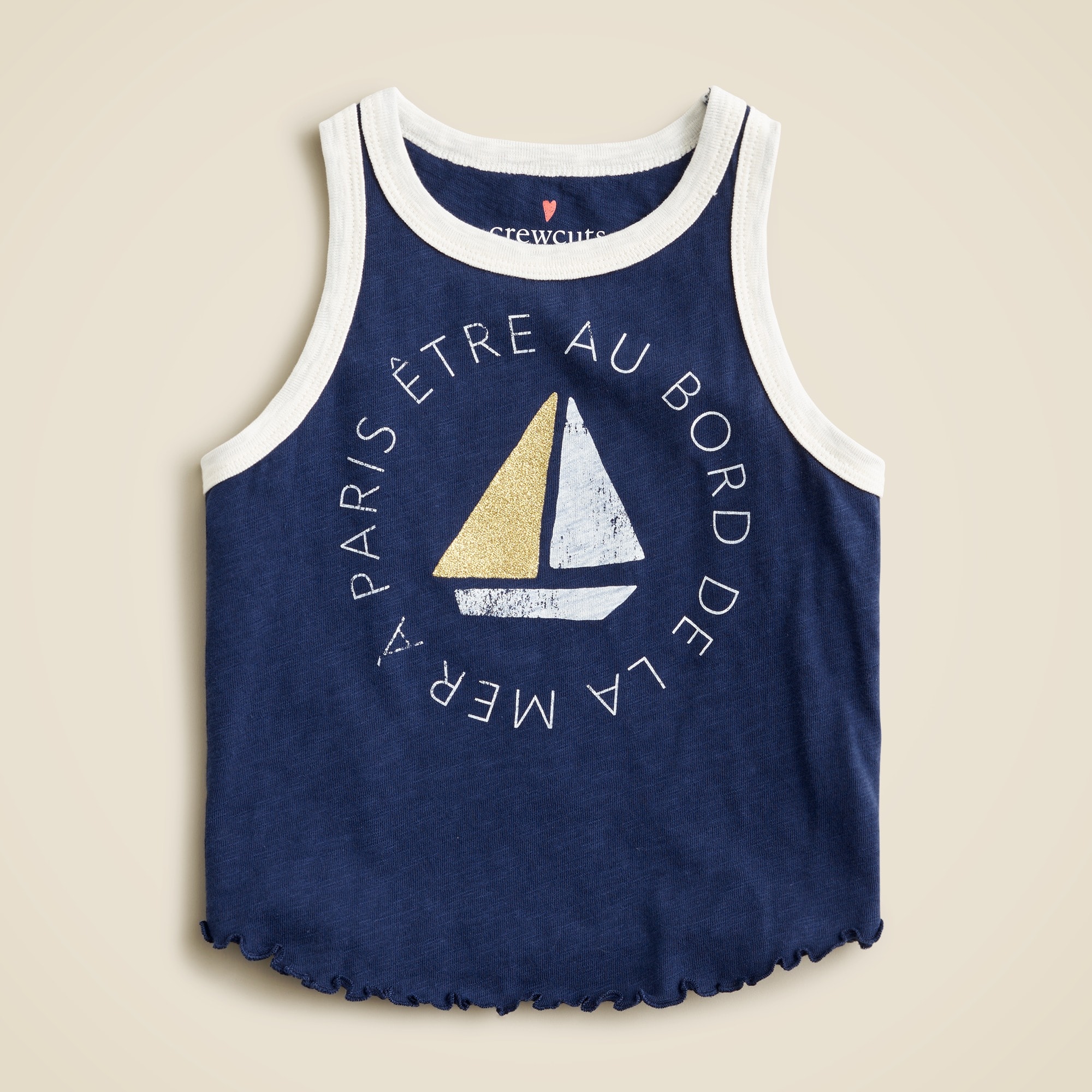 J.Crew: Girls' Everyday Graphic Tank Top For Girls