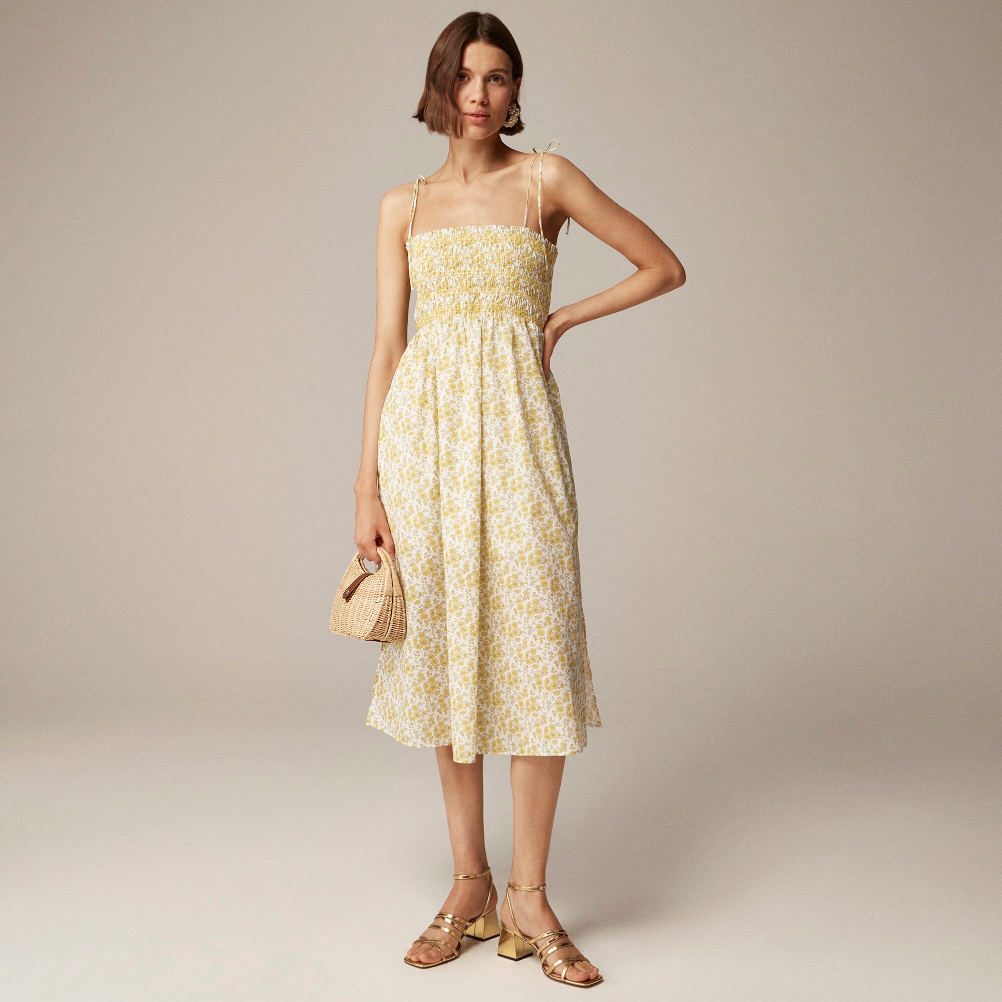 J.Crew: Paloma Dress In Liberty™ Capel Fabric For Women
