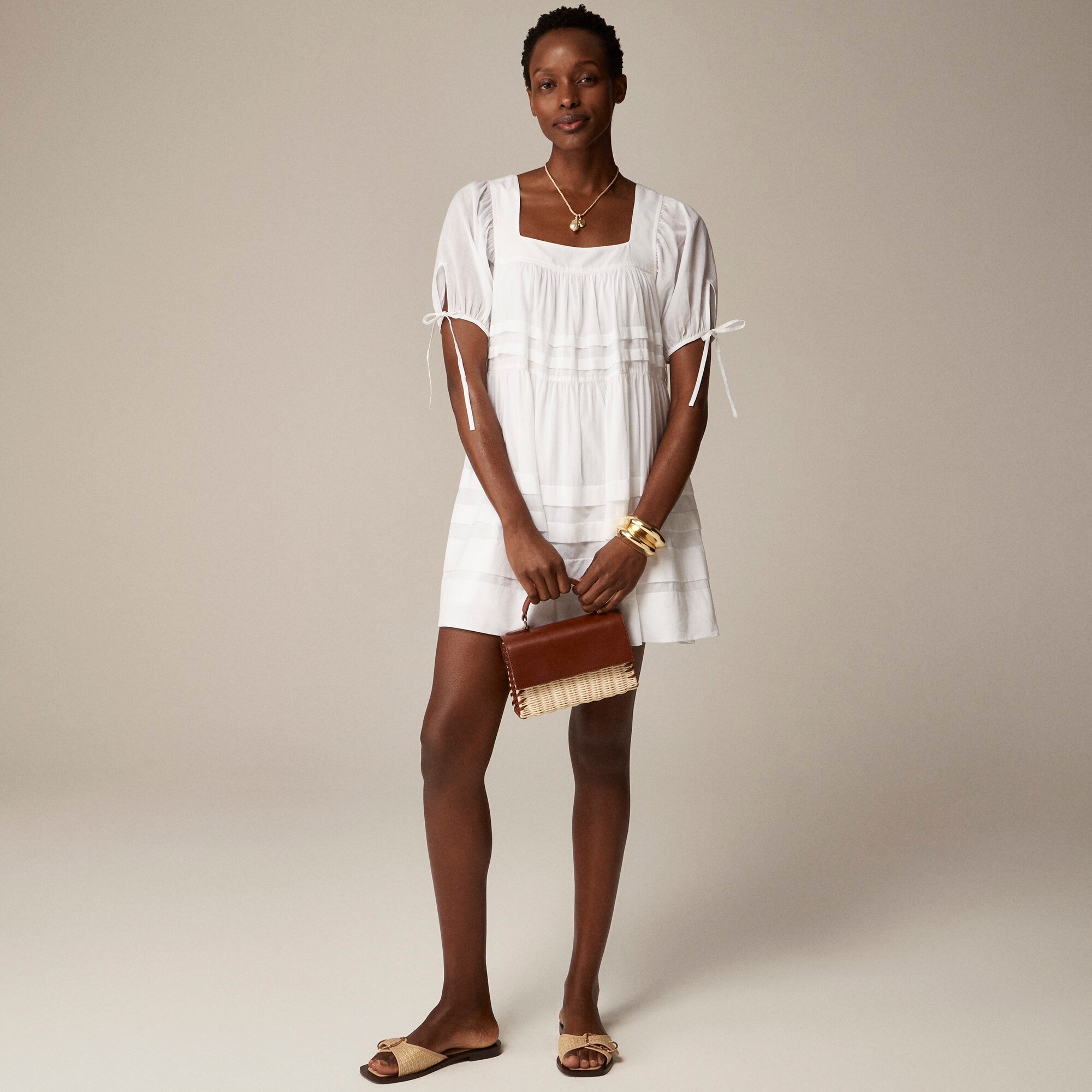 J.Crew: Calliste Mini Dress In Cotton Voile For Women