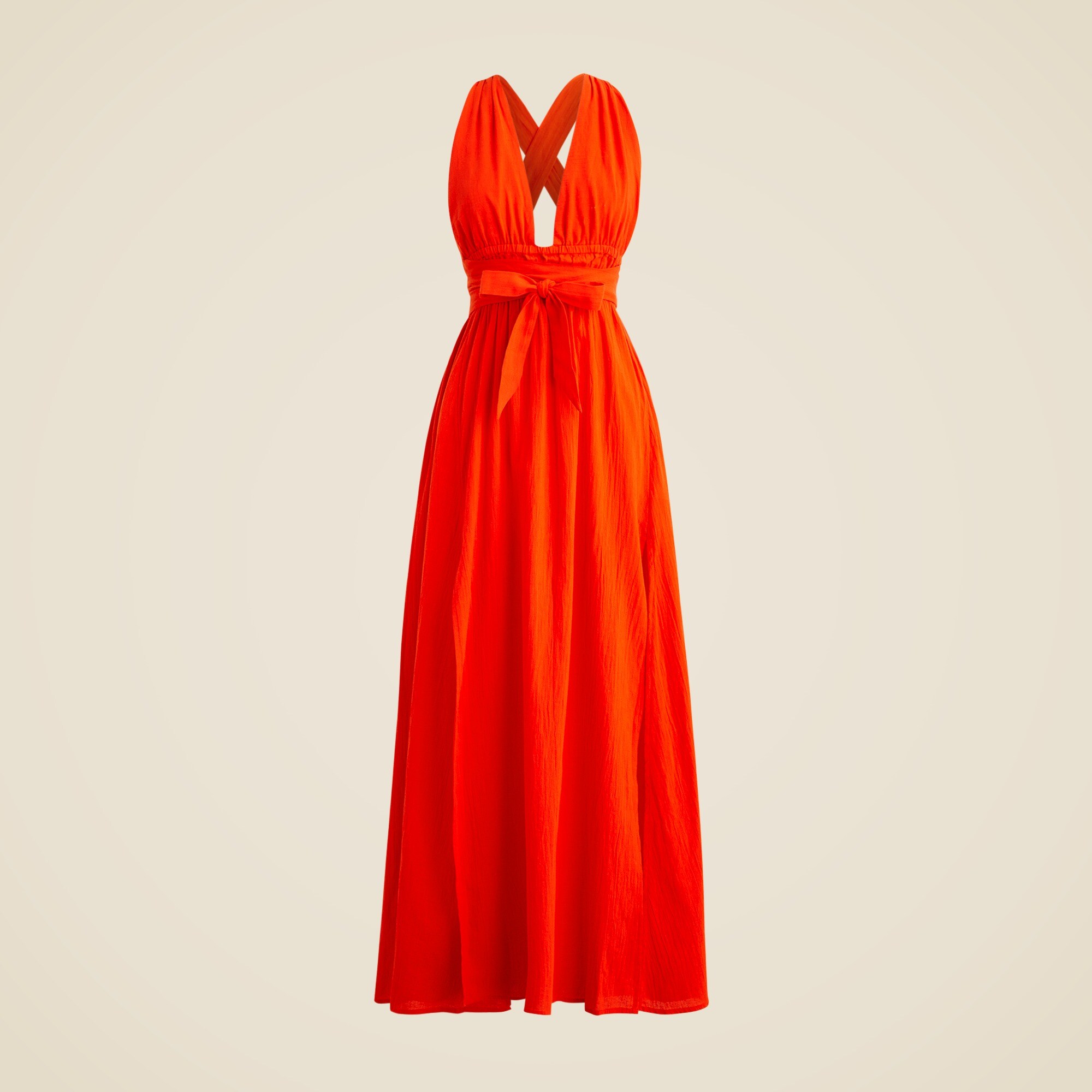 J.Crew: Beach Cotton Halter Dress For Women