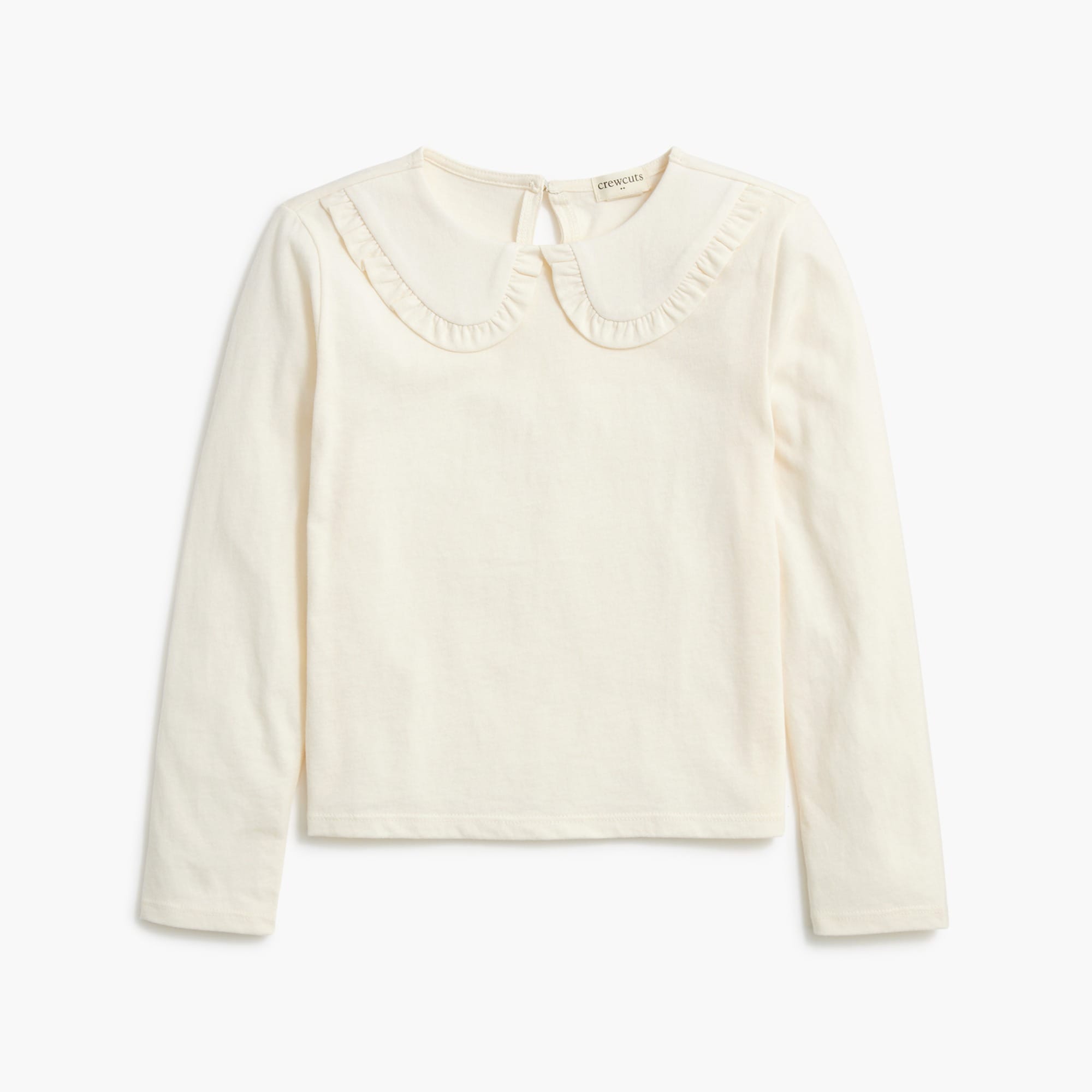 Factory: Girls' Ruffle-collar Long-sleeve Tee For Girls