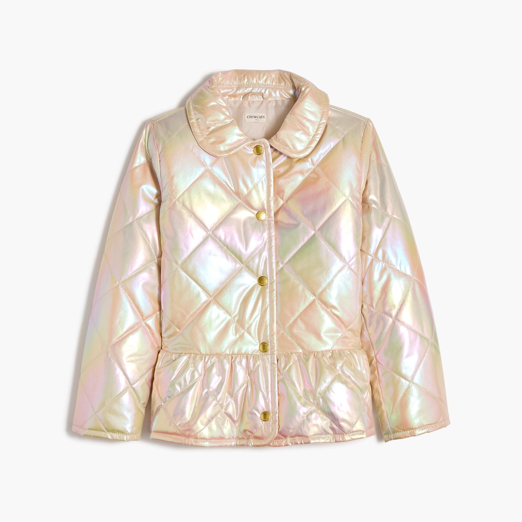 Girls' Metallic Peplum Barn Jacket™ For Girls | Factory