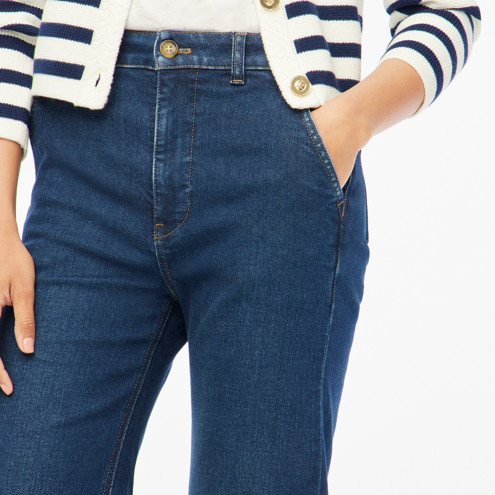 Factory: Soft Denim Trouser For Women