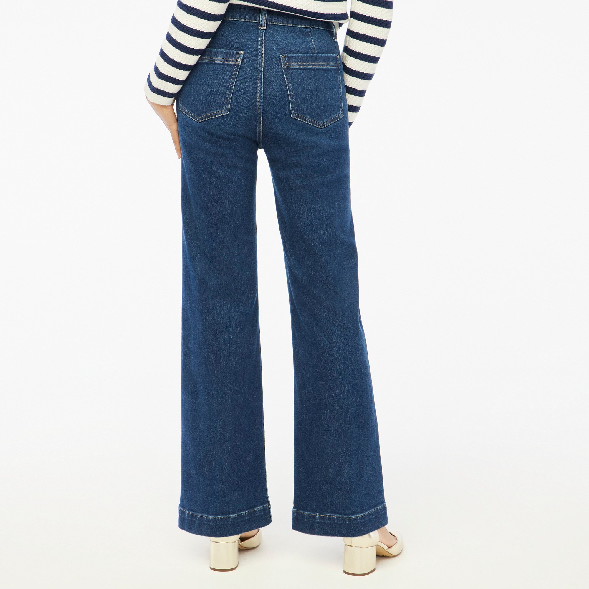 Factory: Soft Denim Trouser For Women