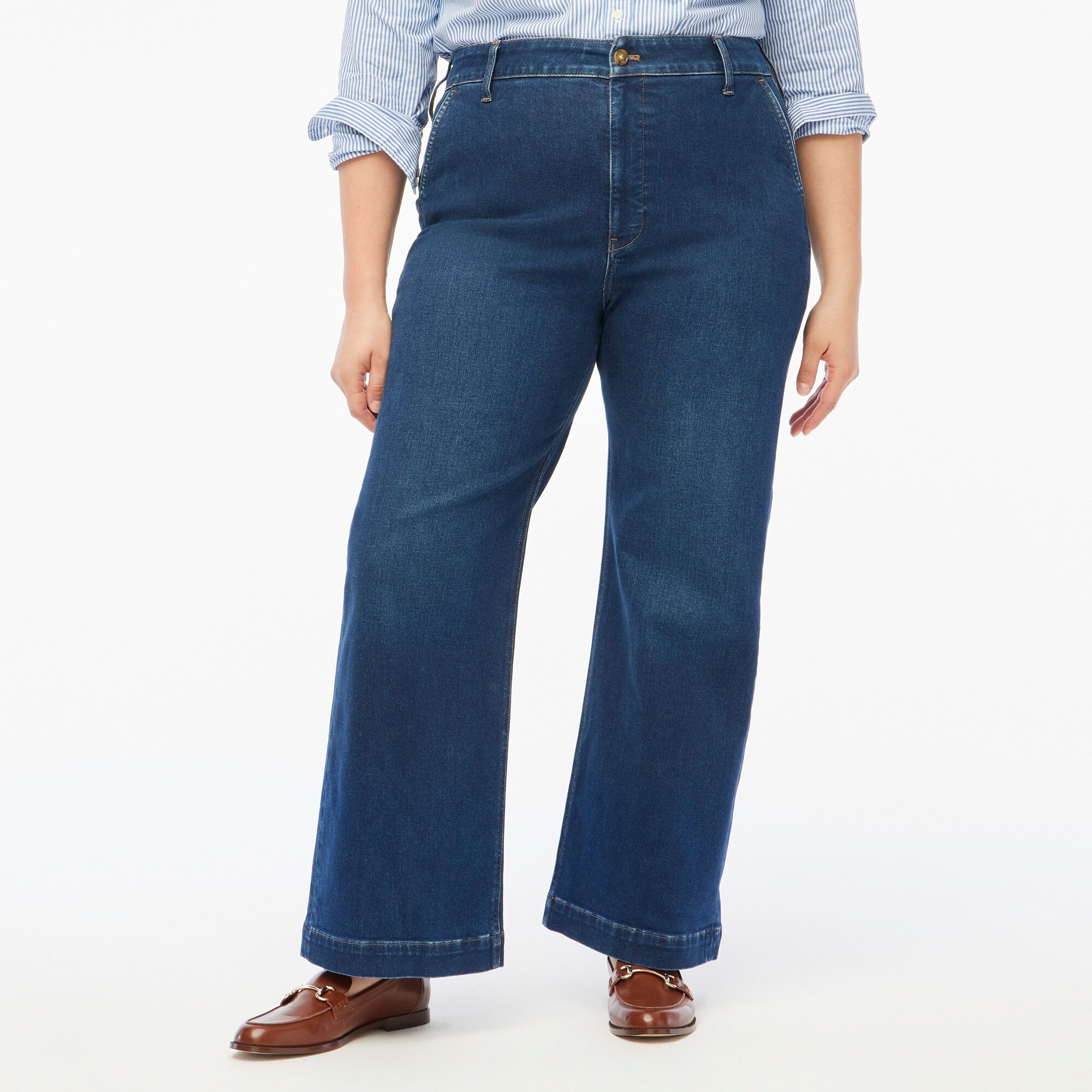 Factory: Soft Denim Trouser For Women