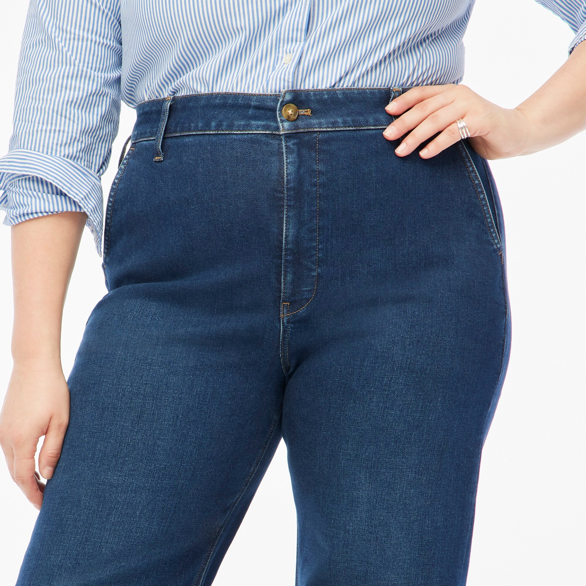 Factory: Soft Denim Trouser For Women