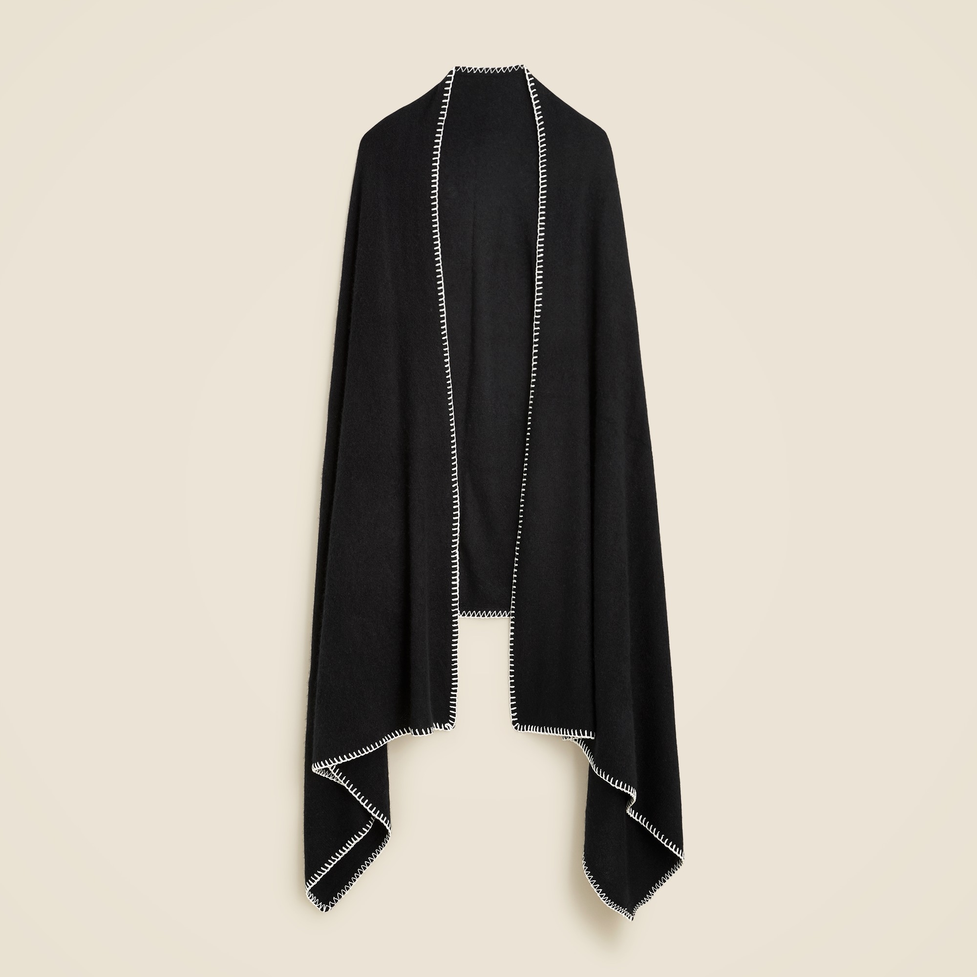 Cashmere Whipstitch Oversized Wrap Scarf For Women | J.Crew