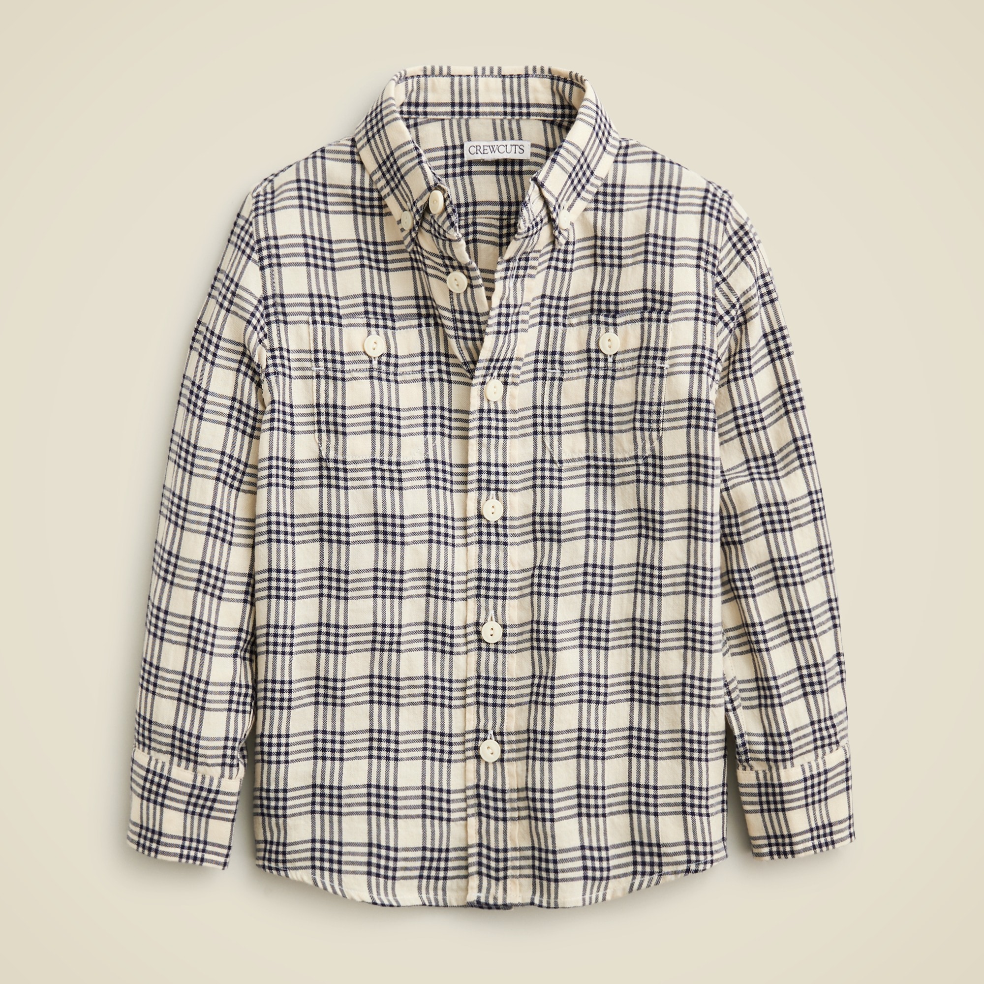 J.Crew: Kids' Long-sleeve Button-down In Lightweight Flannel For Boys