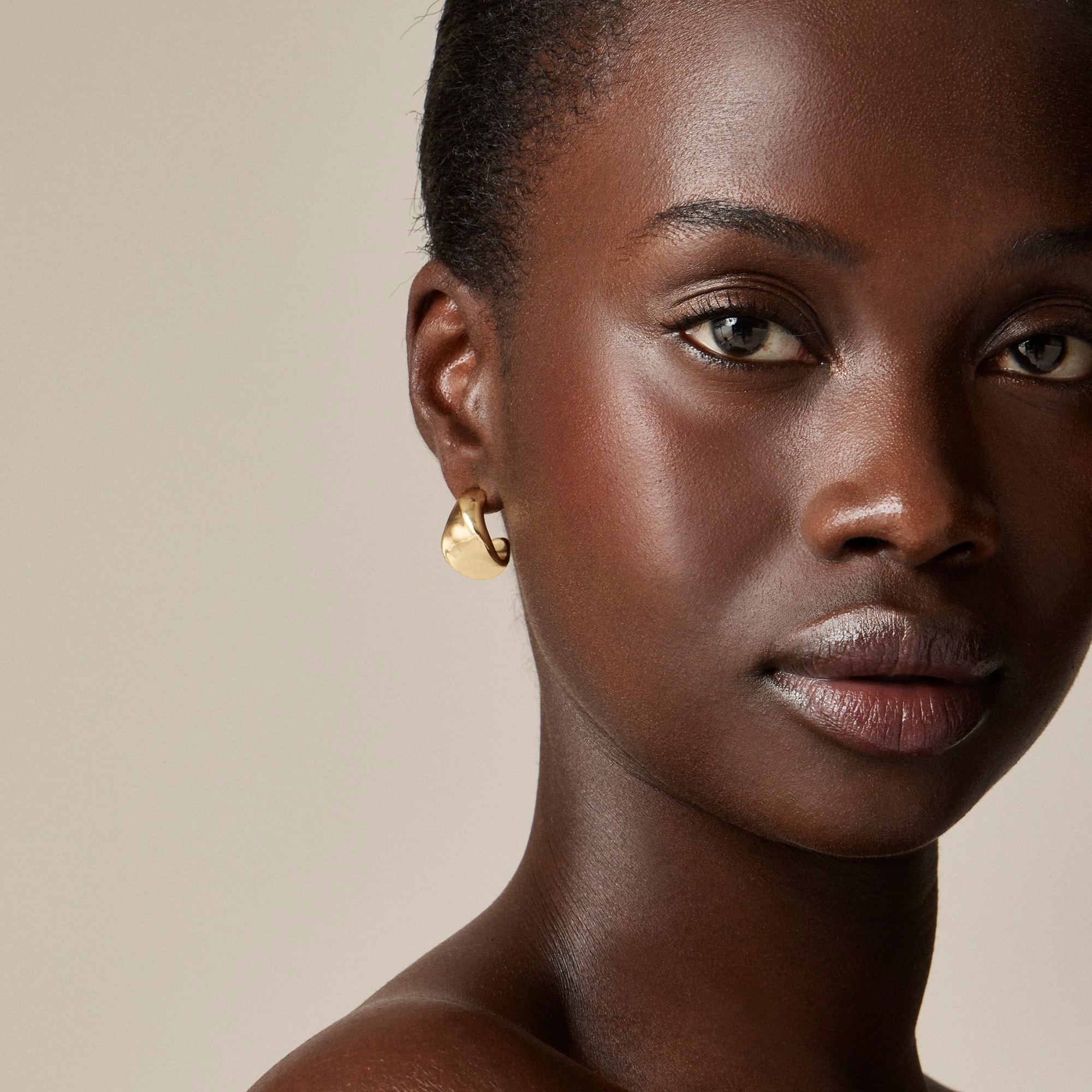 J.Crew: Curved Hoop Earrings For Women