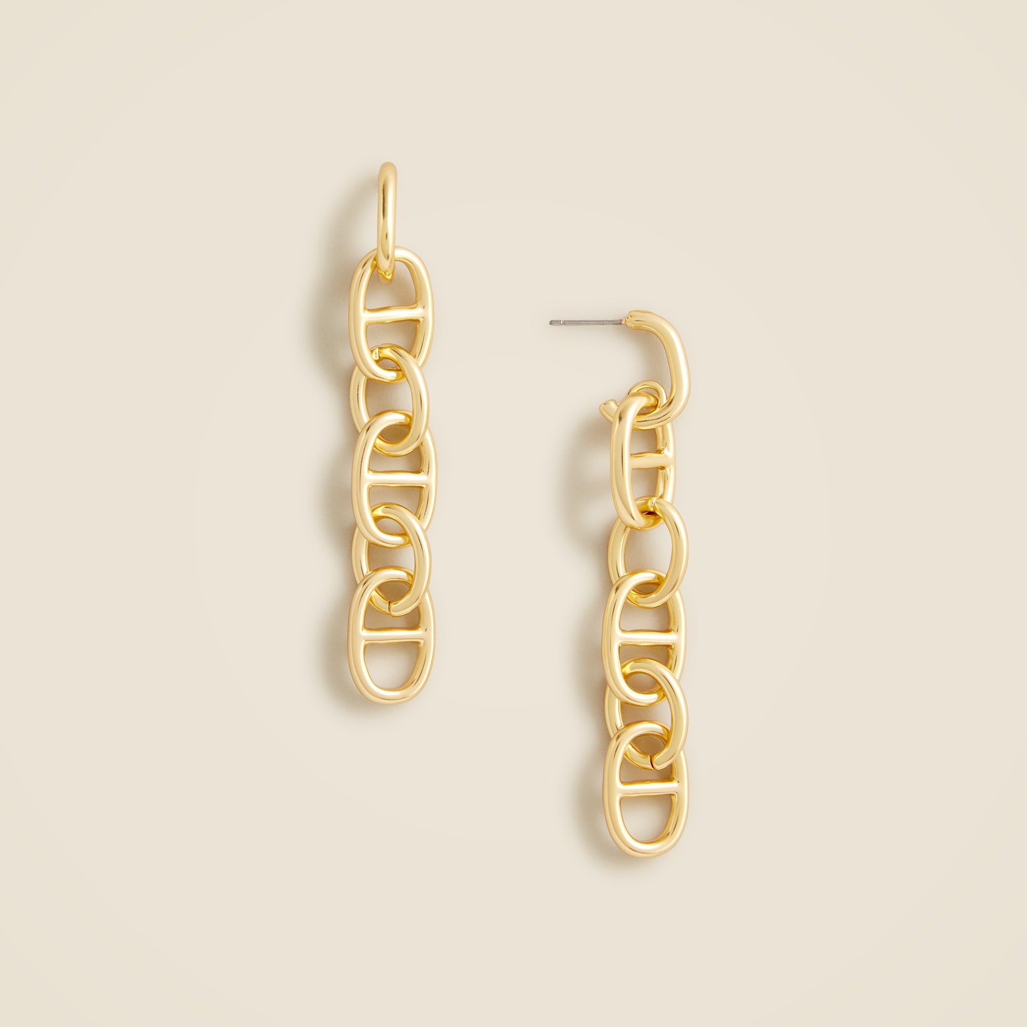 Signature Gold-link Earrings For Women | J.Crew