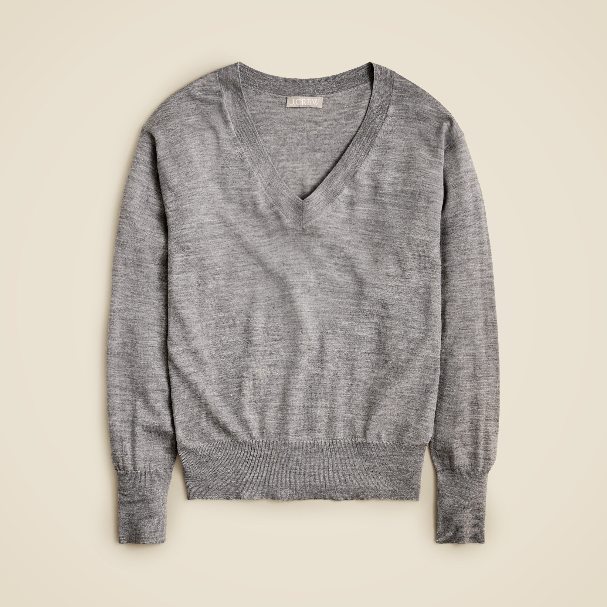 J.Crew: V-neck Sweater In Merino Wool For Women