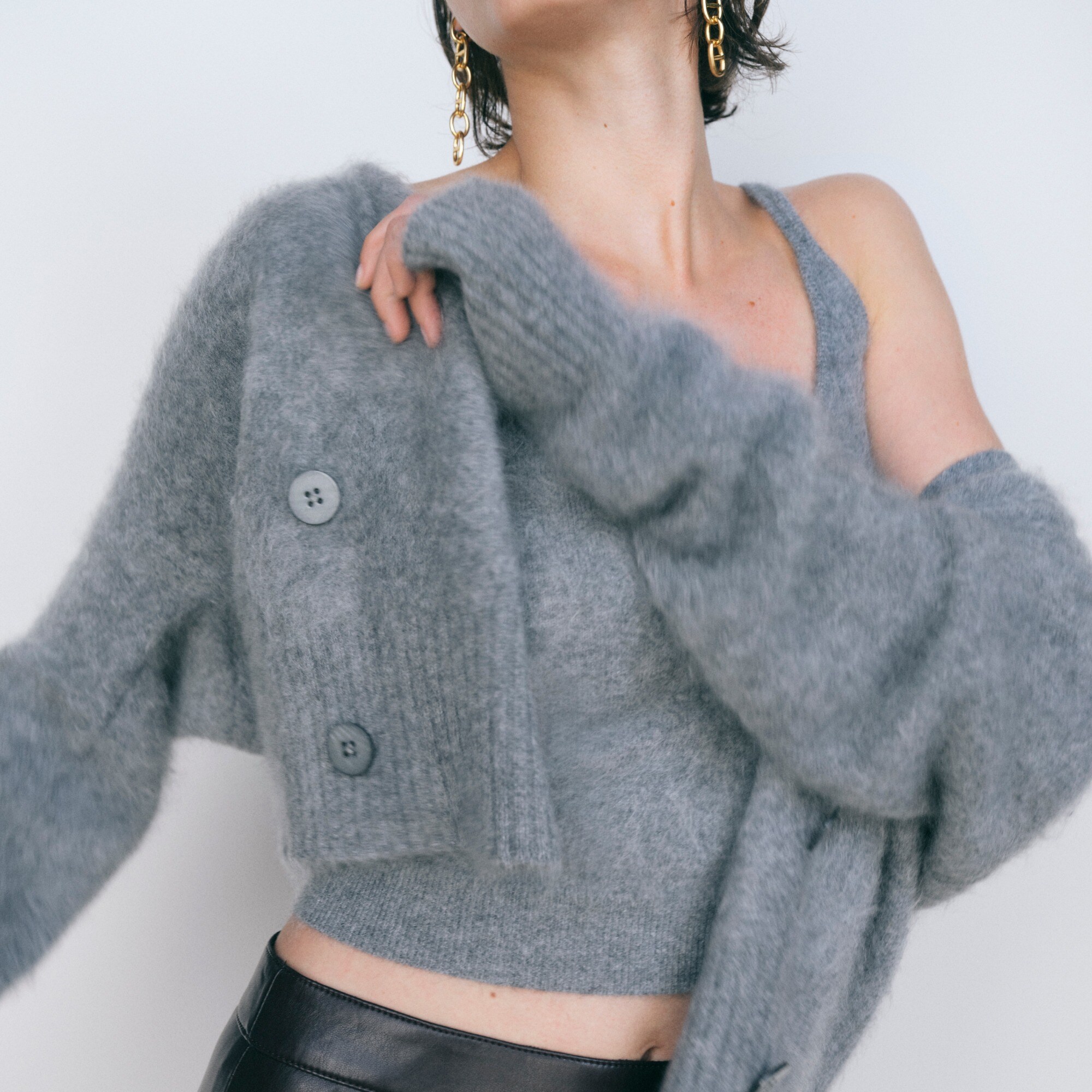 J.Crew: Brushed Cashmere Double-breasted Cardigan Sweater For Women