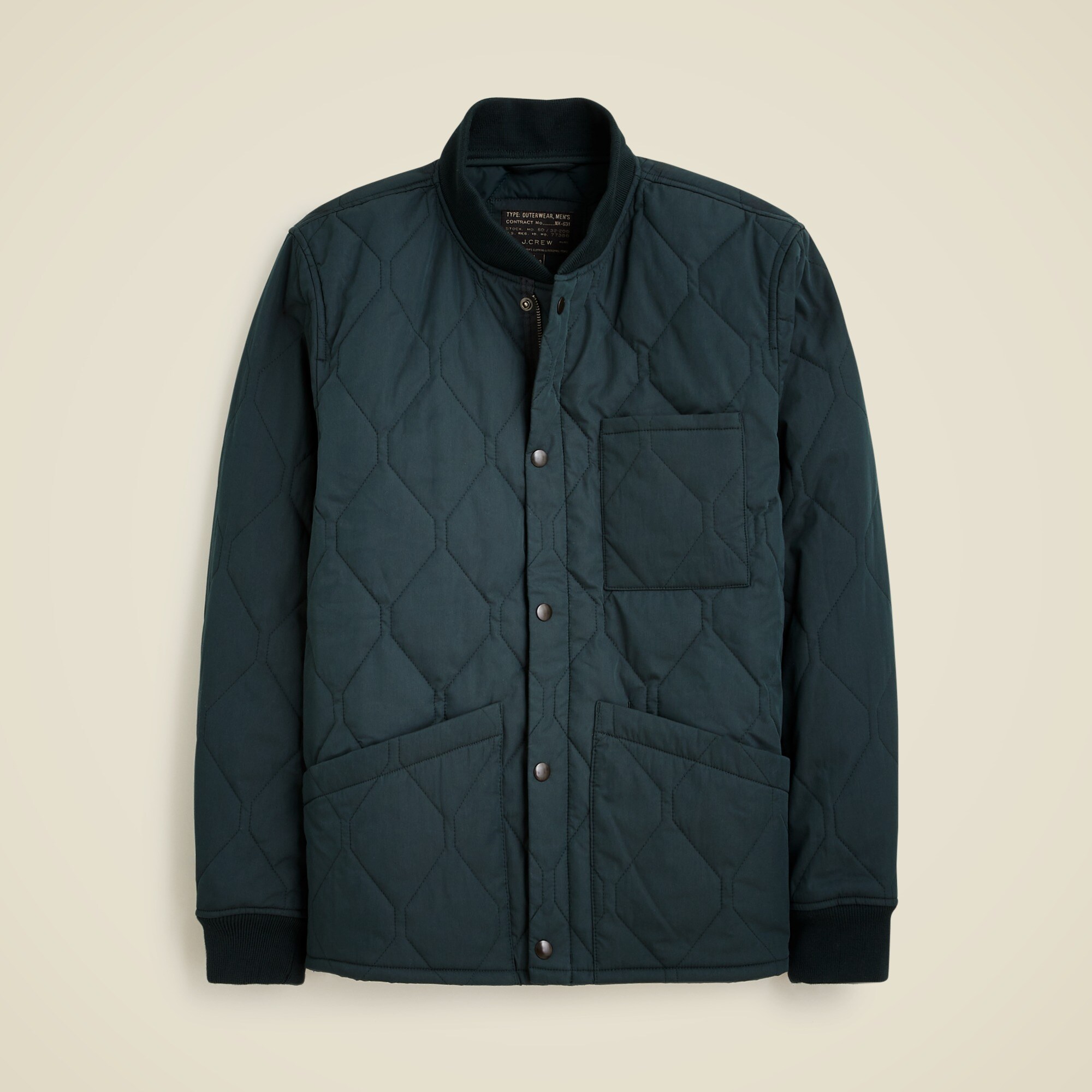Quilted Flight Jacket With PrimaLoft® For Men | J.Crew