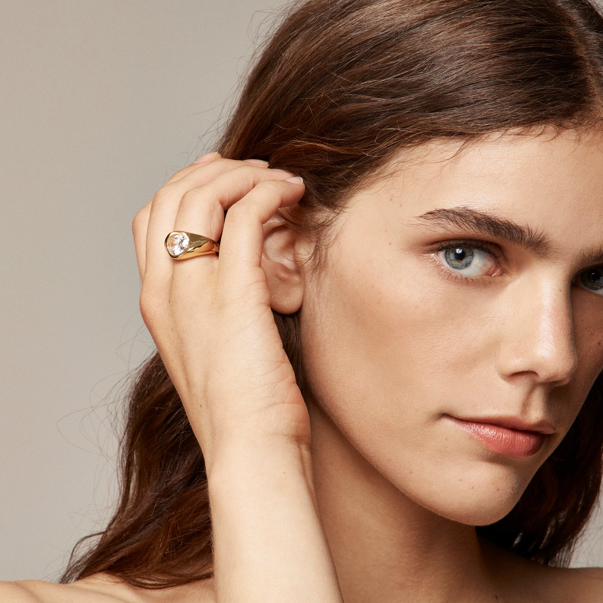 J.Crew: Sculpted Crystal Ring For Women