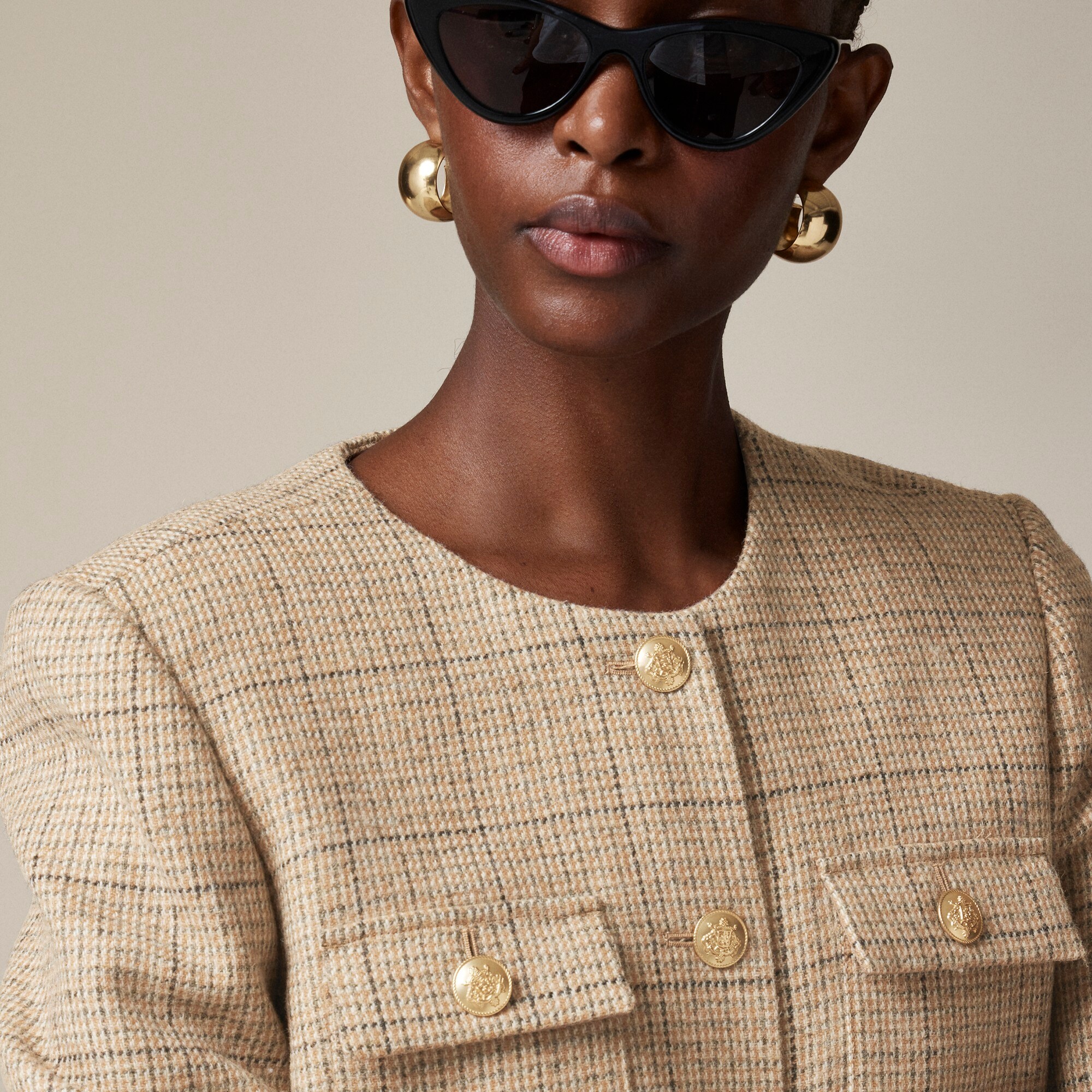 J.Crew: Isabelle Lady Jacket In Plaid English Wool For Women