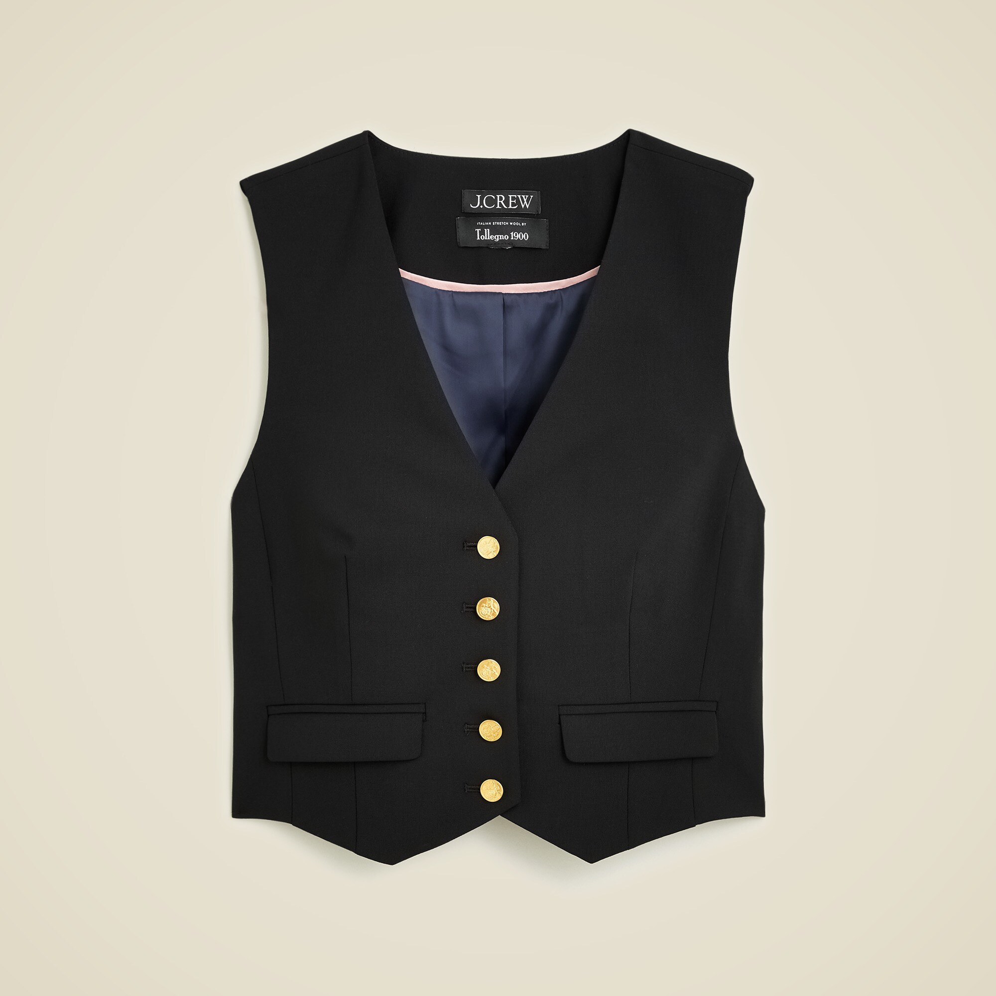 Classic Vest In Italian Bi-stretch Wool Blend For Women | J.Crew