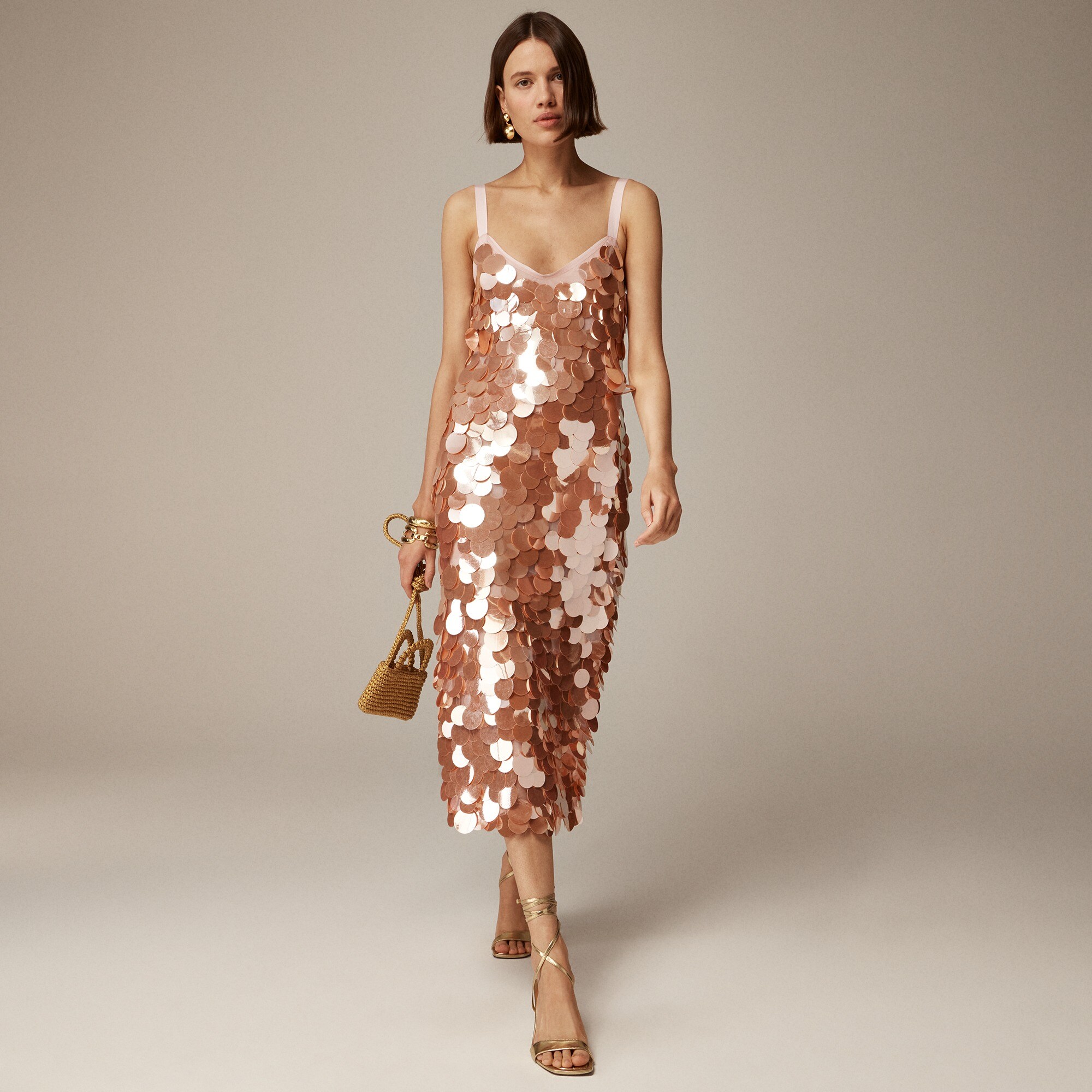 J.Crew: Collection Circle-sequin Midi Dress For Women