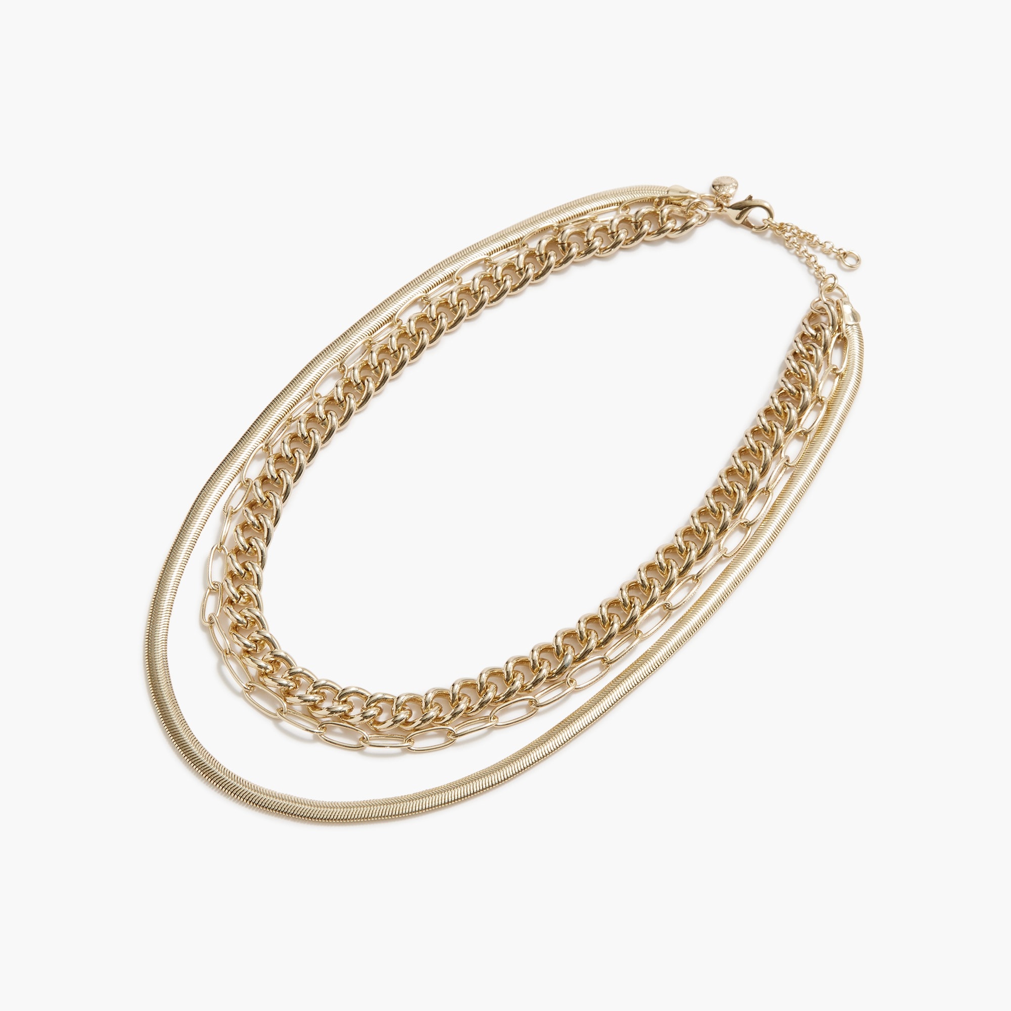 Triple-chain Layering Necklace For Women | Factory