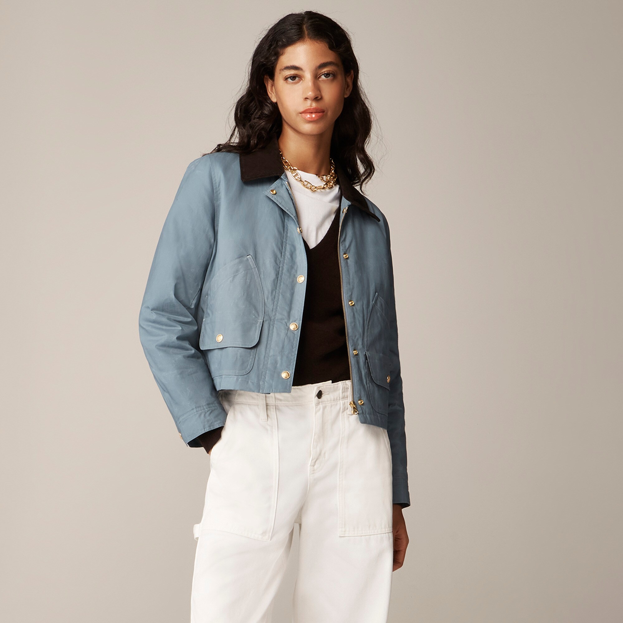 J.Crew | Short Barn Jacket in English Ripstop Cotton
