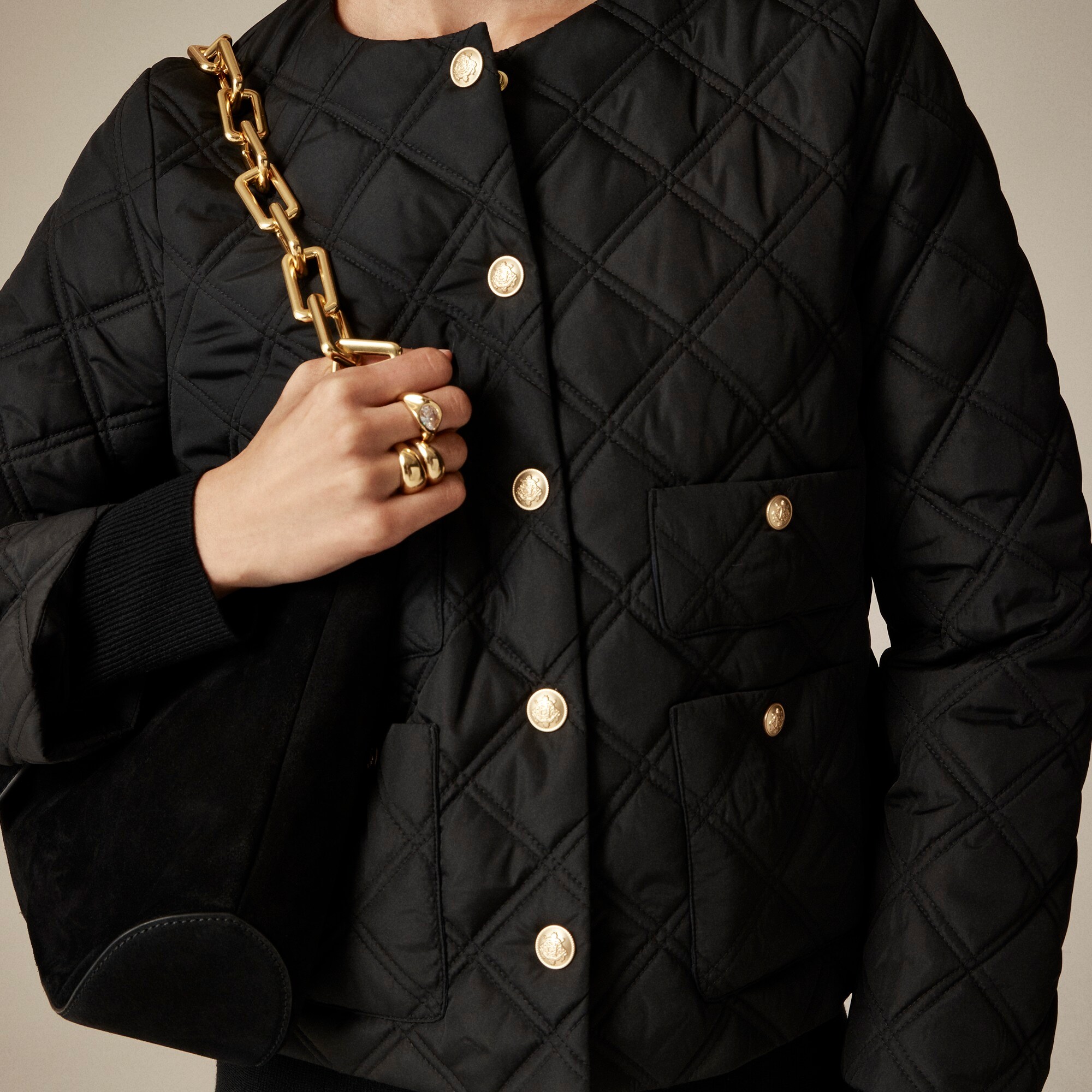 J.Crew: Quilted Lady Puffer Jacket For Women