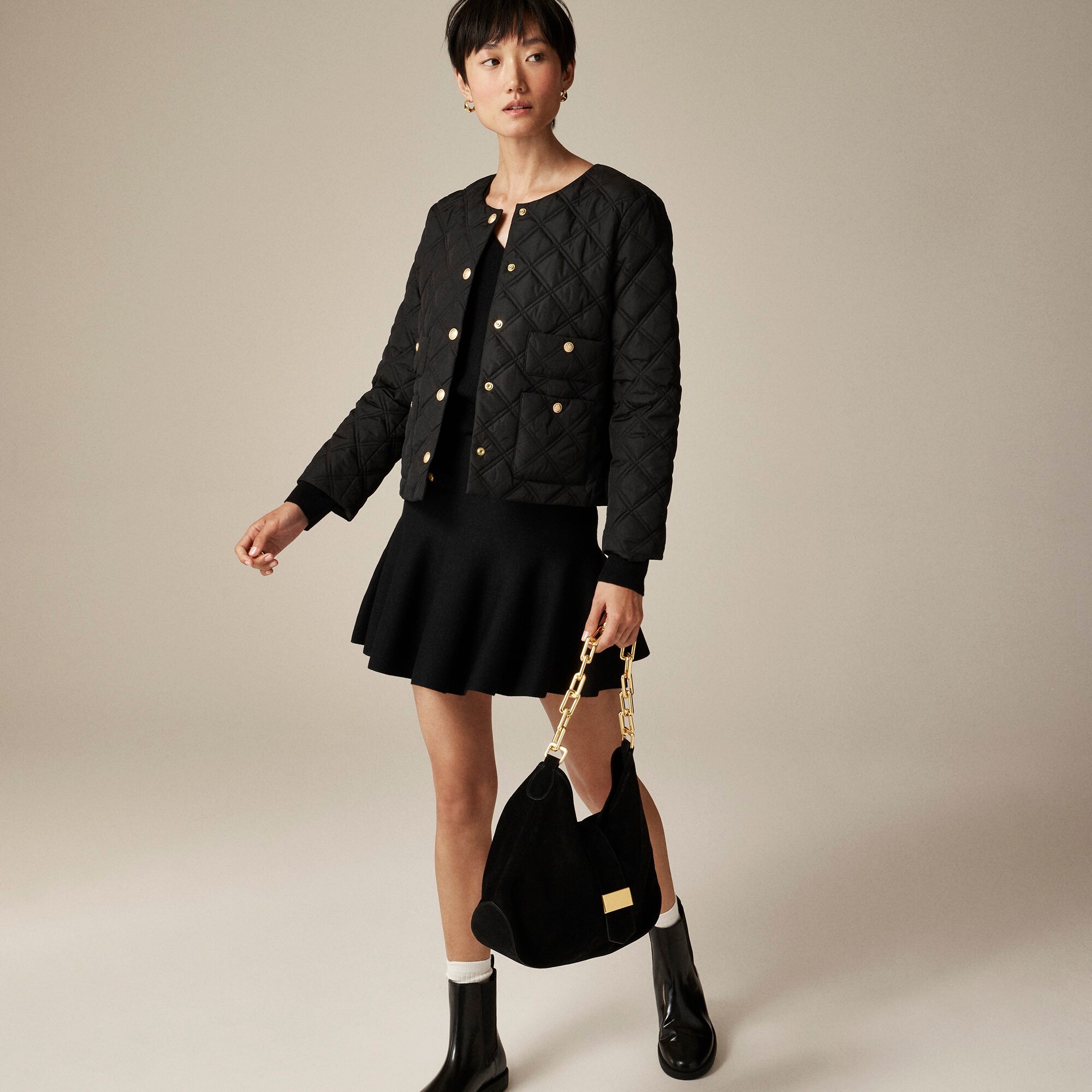 J.Crew: Quilted Lady Puffer Jacket For Women