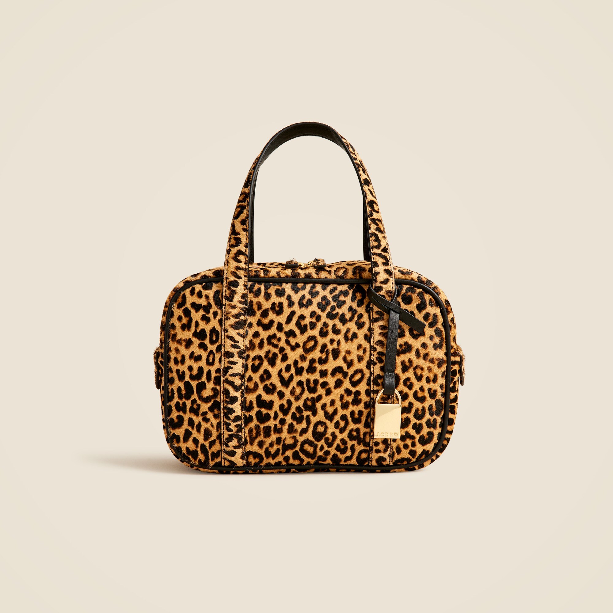 J.Crew: Bowler Bag In Leopard Calf Hair For Women