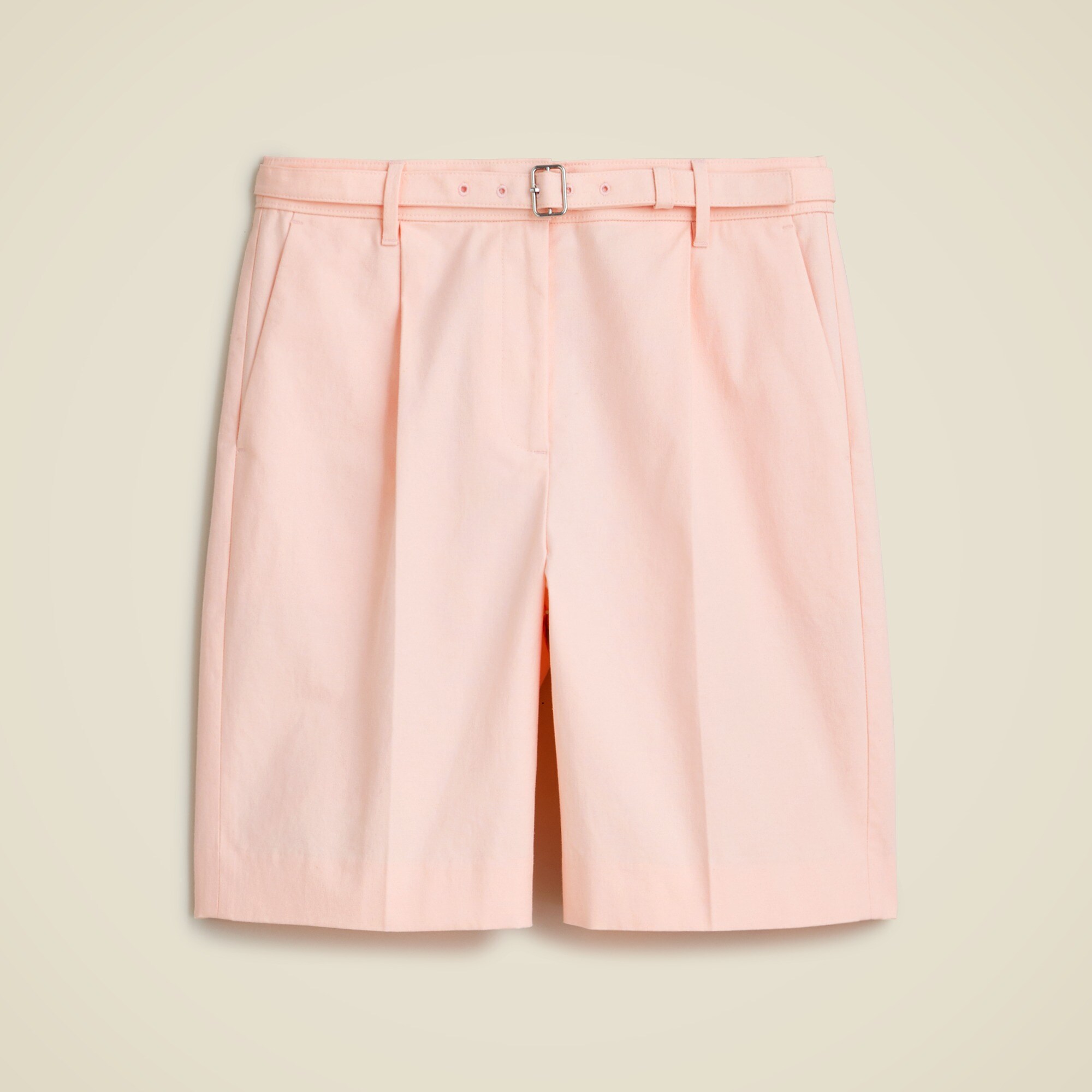 Pleated 9" Trouser Short In Cotton Blend For Women | J.Crew
