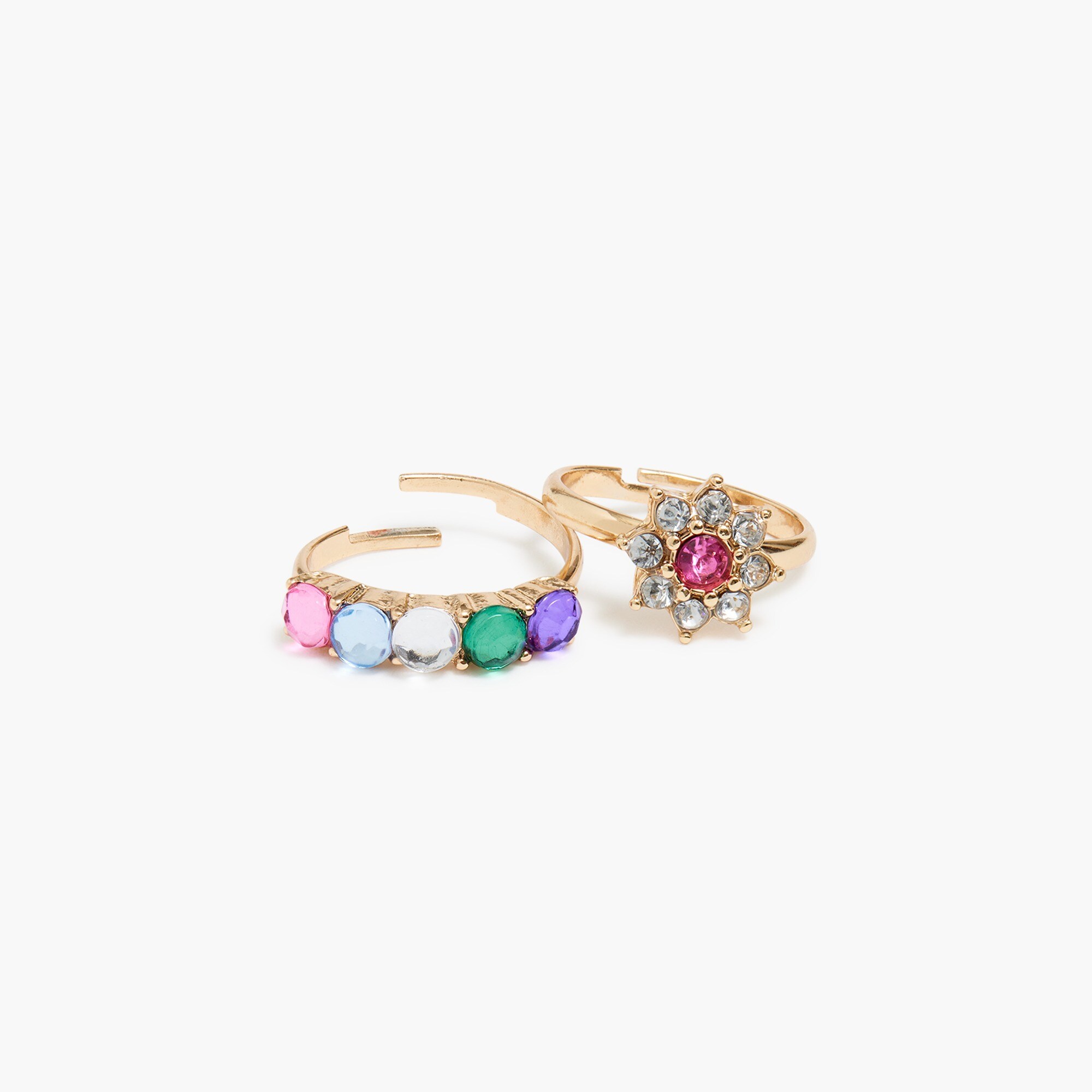 Factory: Girls' Gem Rings Set-of-two For Girls