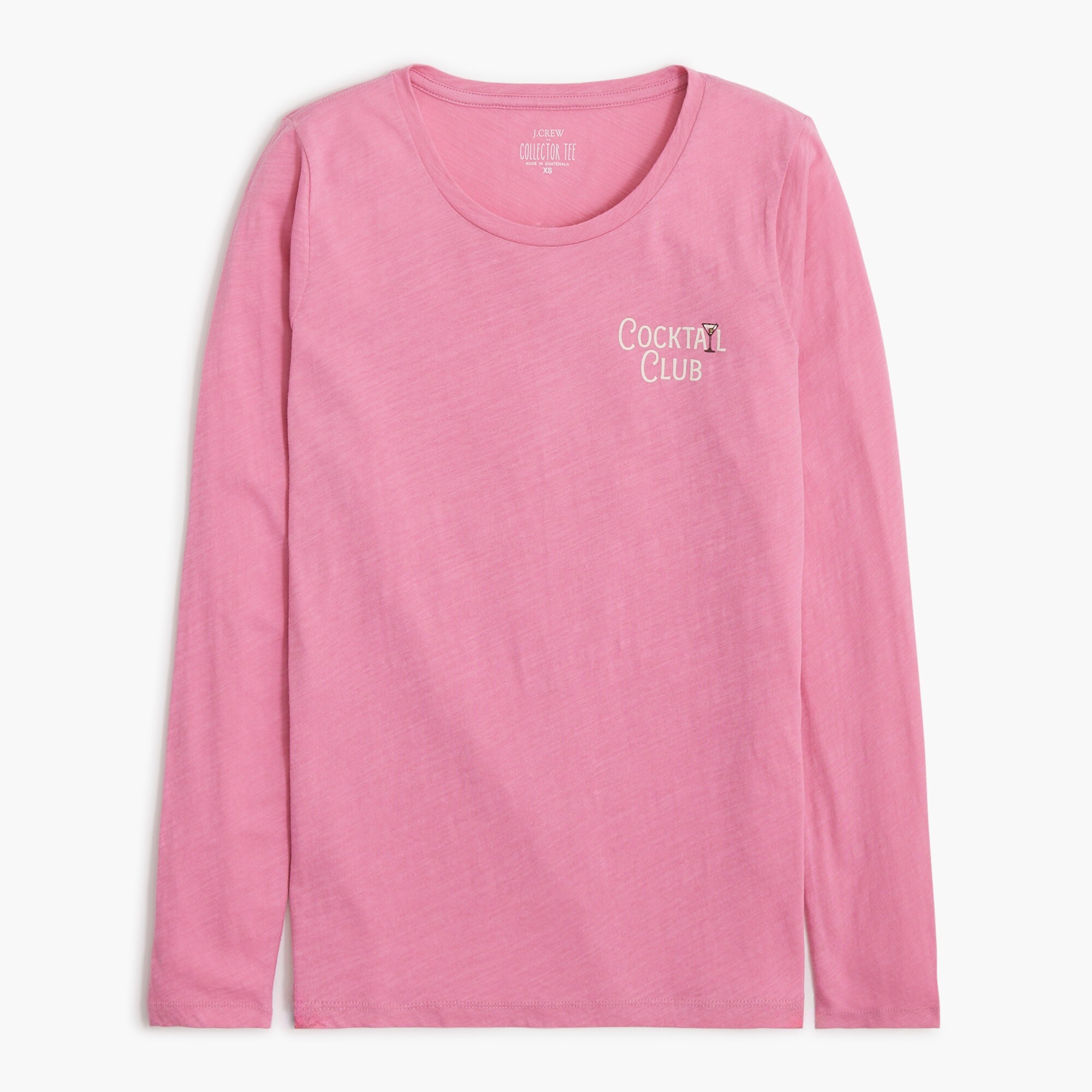 Factory: Long-sleeve "cocktail Club" Graphic Tee For Women