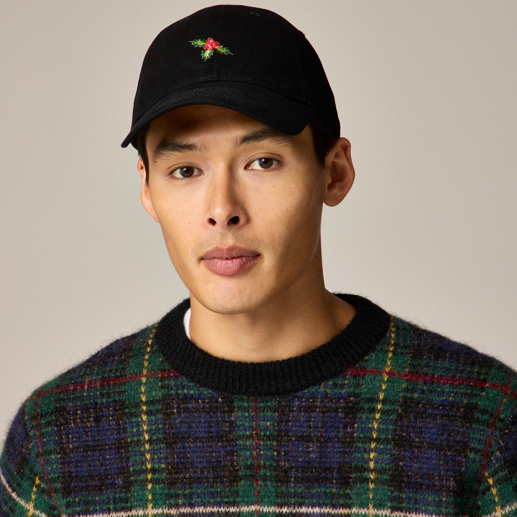J.Crew: Embroidered Canvas Baseball Cap For Men