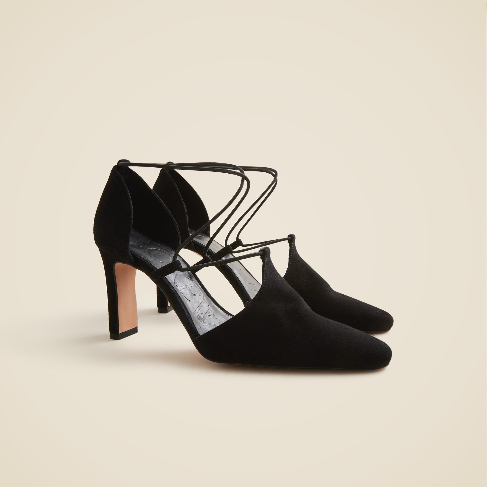Made-in-Spain Jules Cross-strap Pumps In Suede For Women | J.Crew