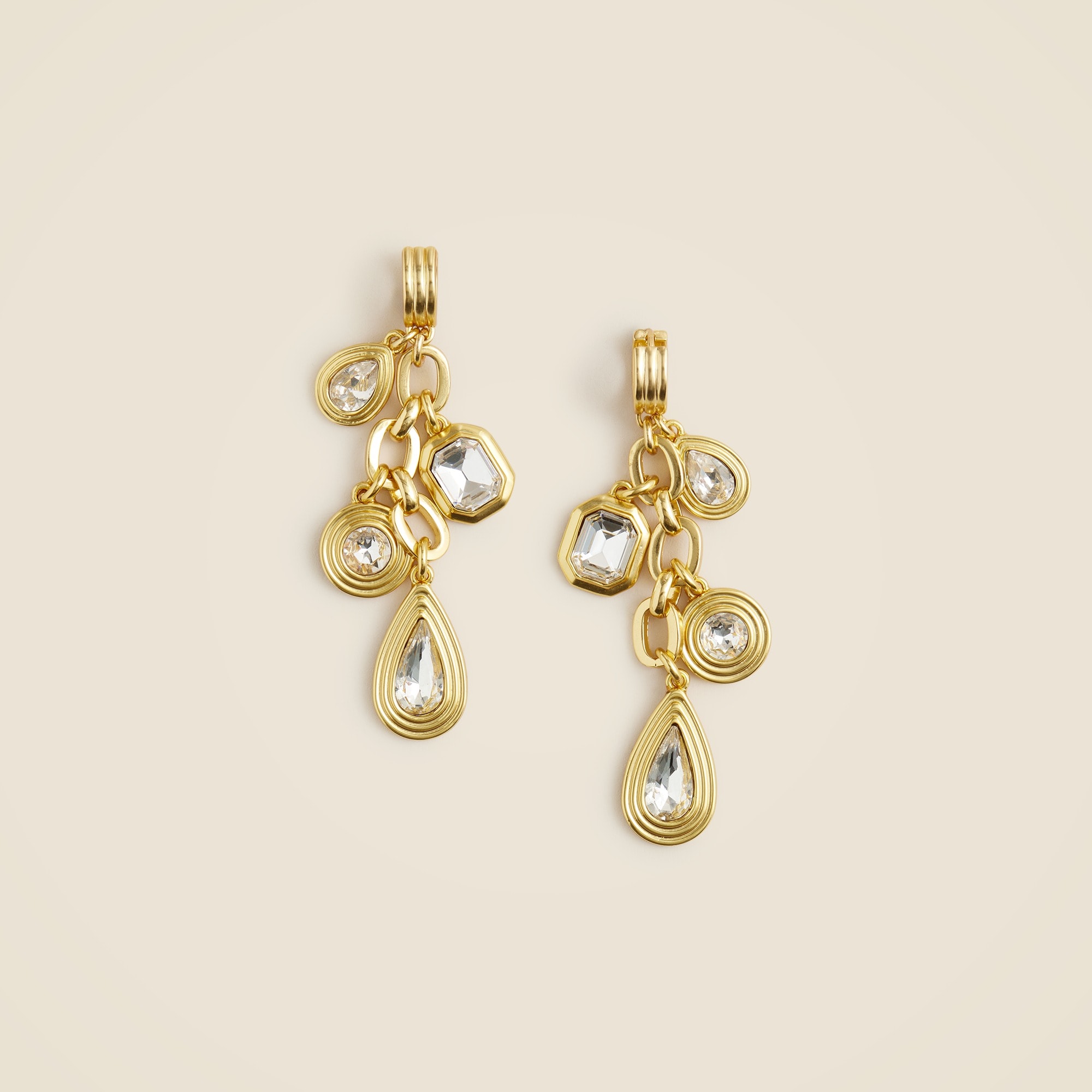 Geometric Sparkle Drop Earrings For Women | J.Crew