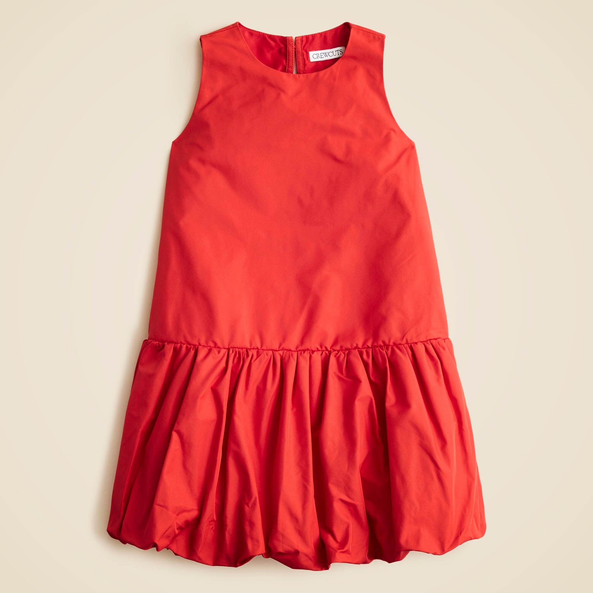 Jcrew Girls Drop Waist Bubble Dress In Taffeta For Girls
