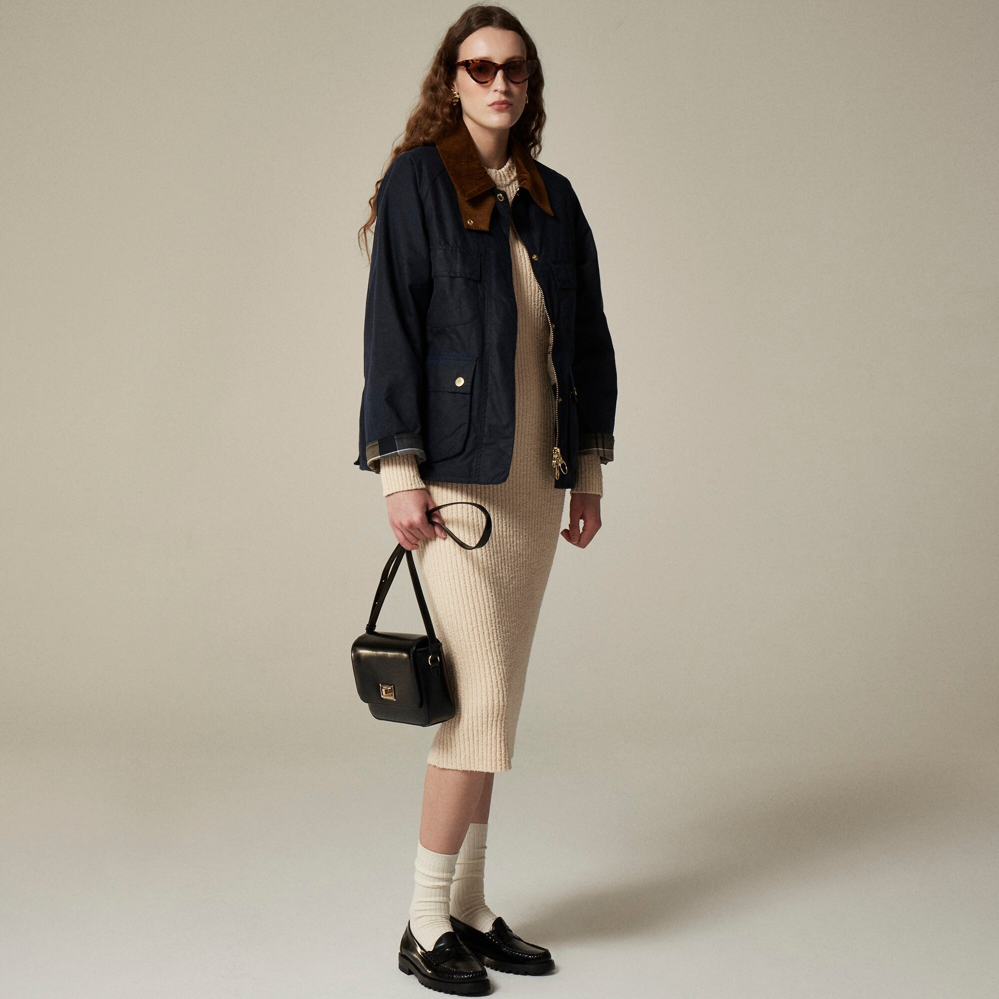 J.Crew: Barbour® Ruth Waxed Jacket For Women