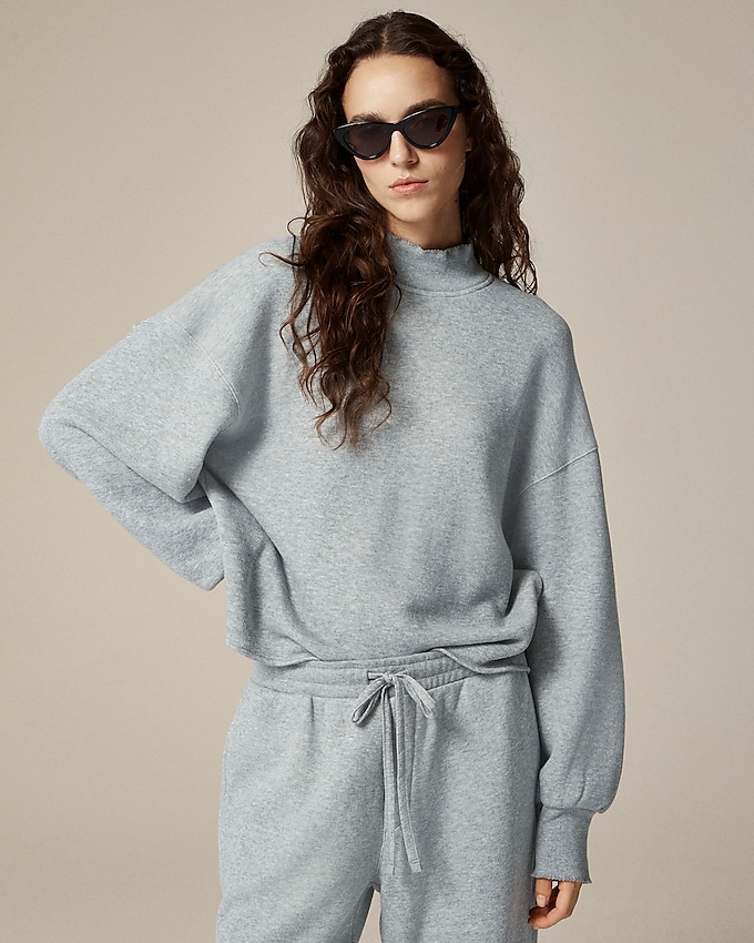 J.Crew: Heritage Terry Mockneck Sweatshirt For Women J.Crew: Heritage Terry Mockneck Sweatshirt For Women