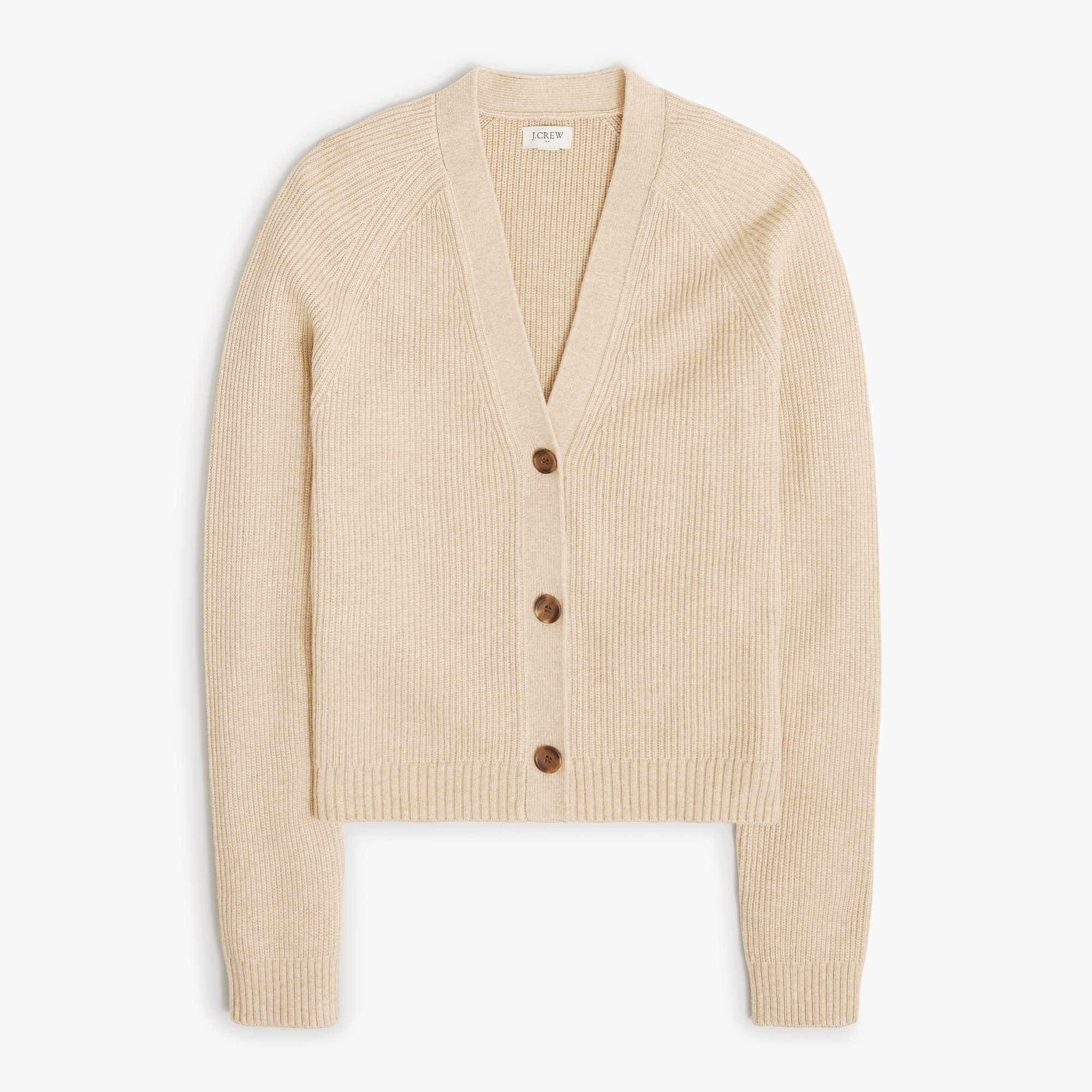 Factory: Cotton-blend Cardigan Sweater For Women