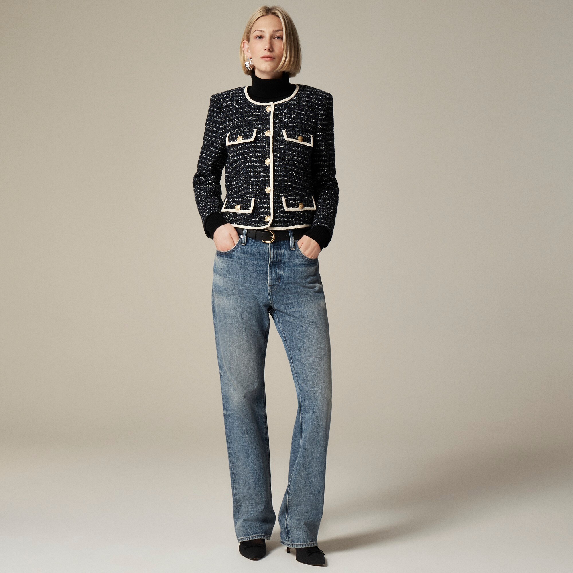J.Crew: Isabelle Lady Jacket In Italian Tweed For Women