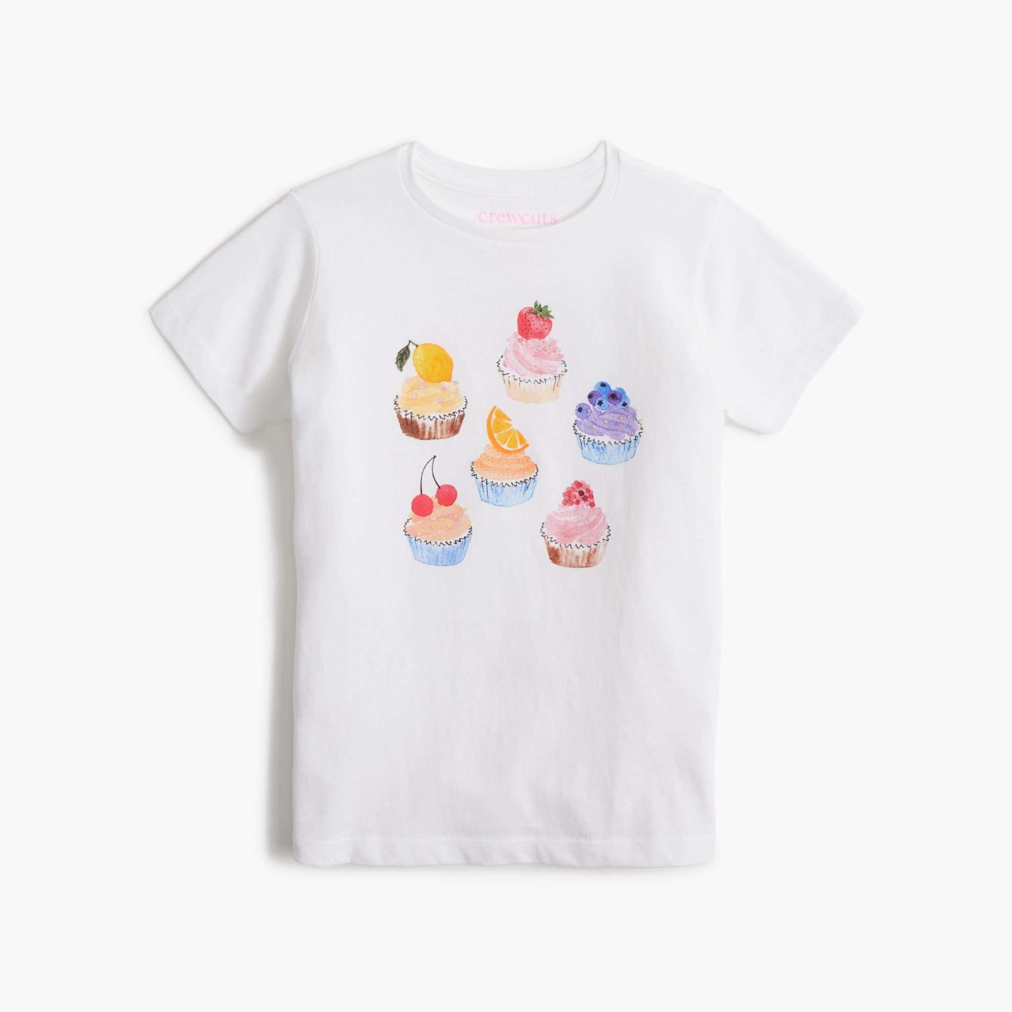 Girls' Fruity Cupcakes Graphic Tee For Girls | Factory