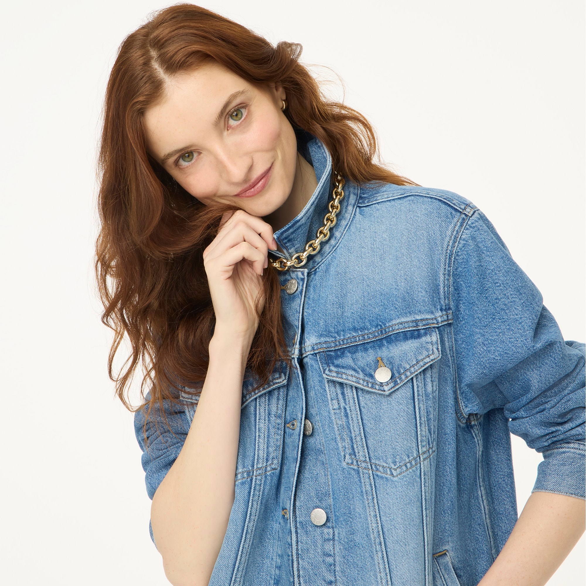Factory: Relaxed Denim Jacket For Women