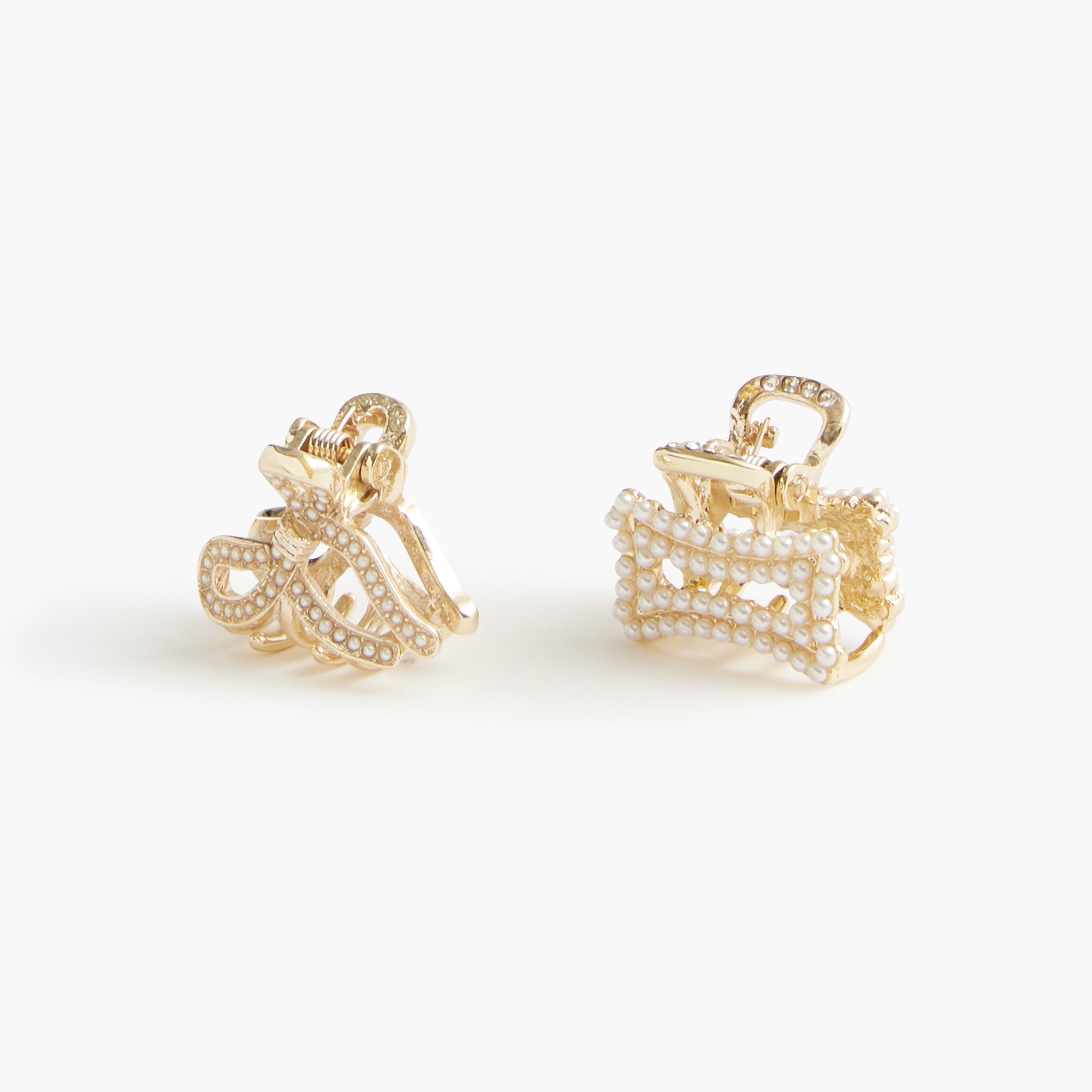 Factory: Embellished Mini Claw Hair Clips Set For Women