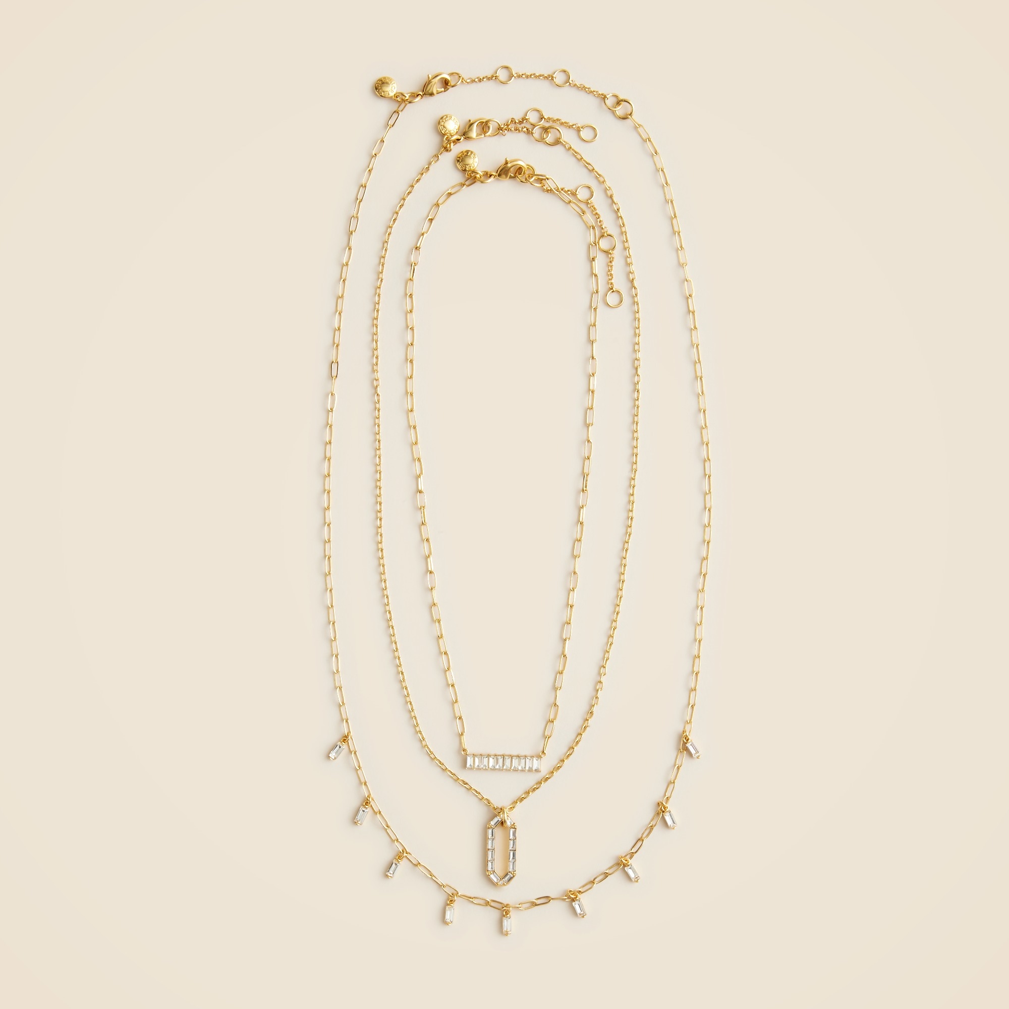 J.Crew: Dainty Layered Necklaces Set For Women