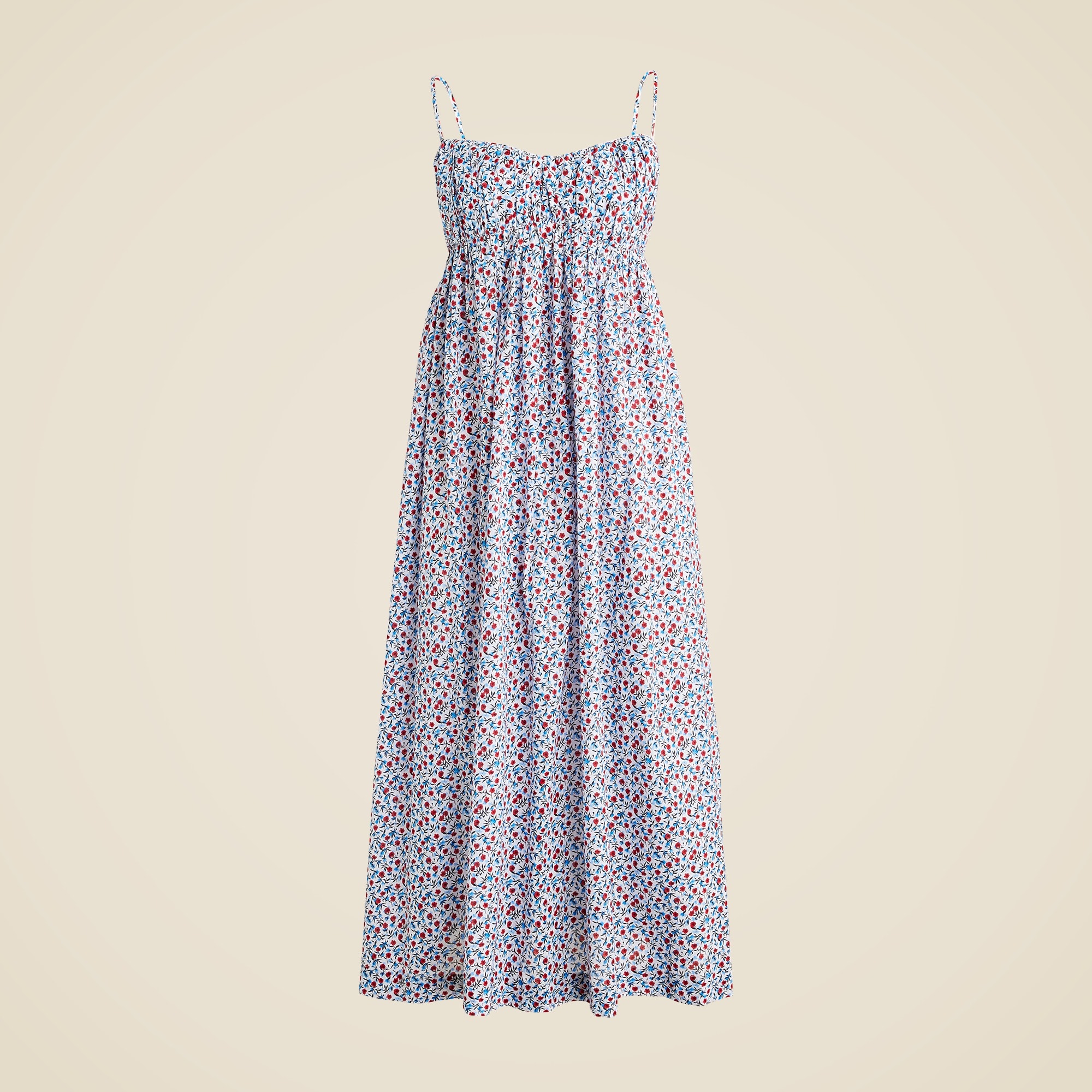 Cotton Voile Empire-waist Dress In Poppy Print For Women | J.Crew